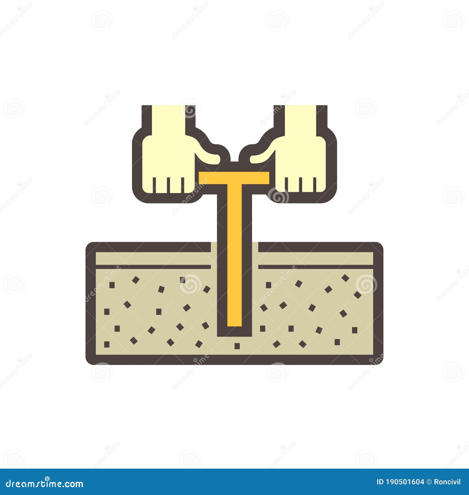 Soil testing icon stock vector. Illustration of equipment - 190501604