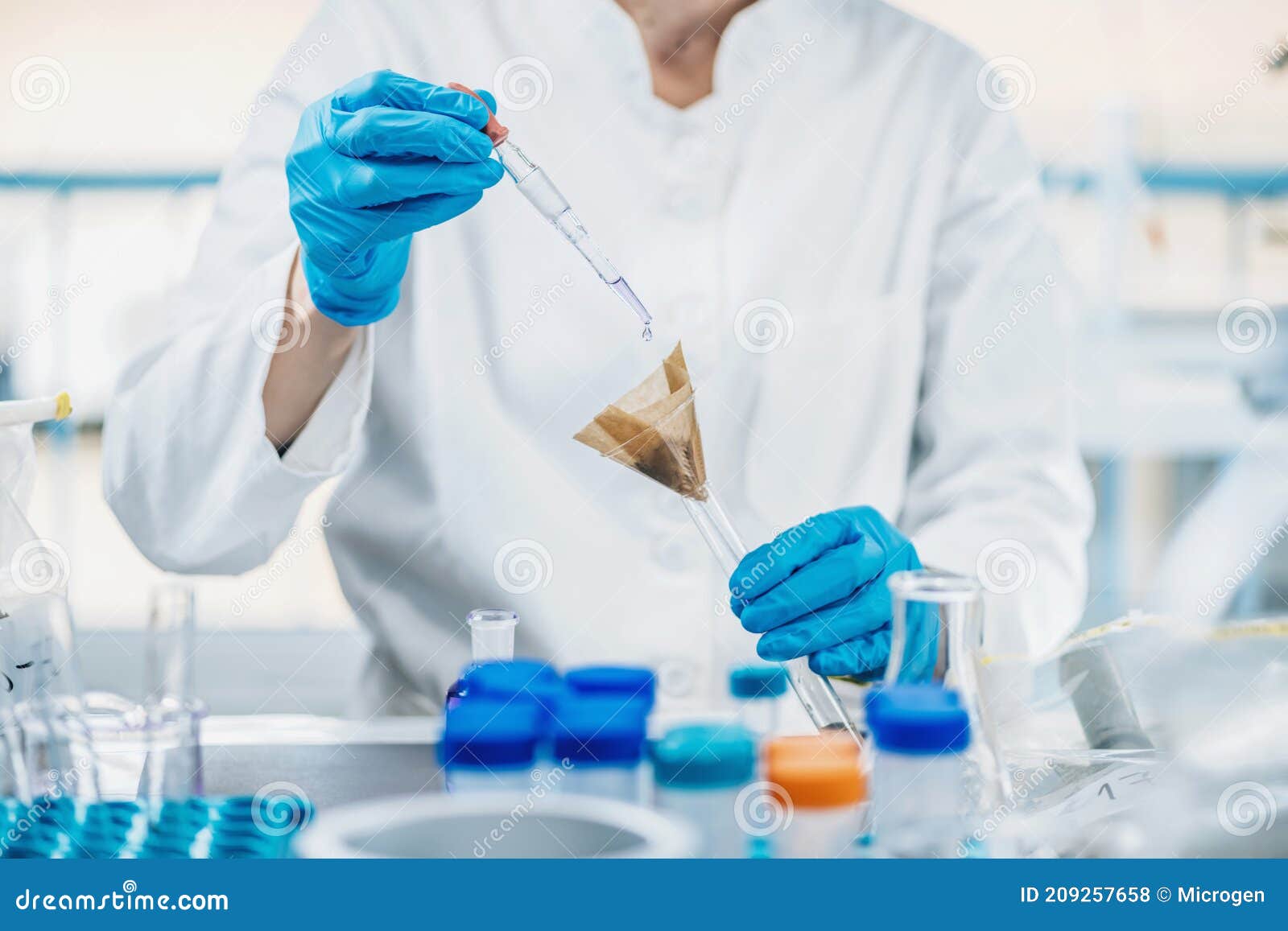Soil Testing. Laboratory Analysis Stock Photo - Image of moisture ...