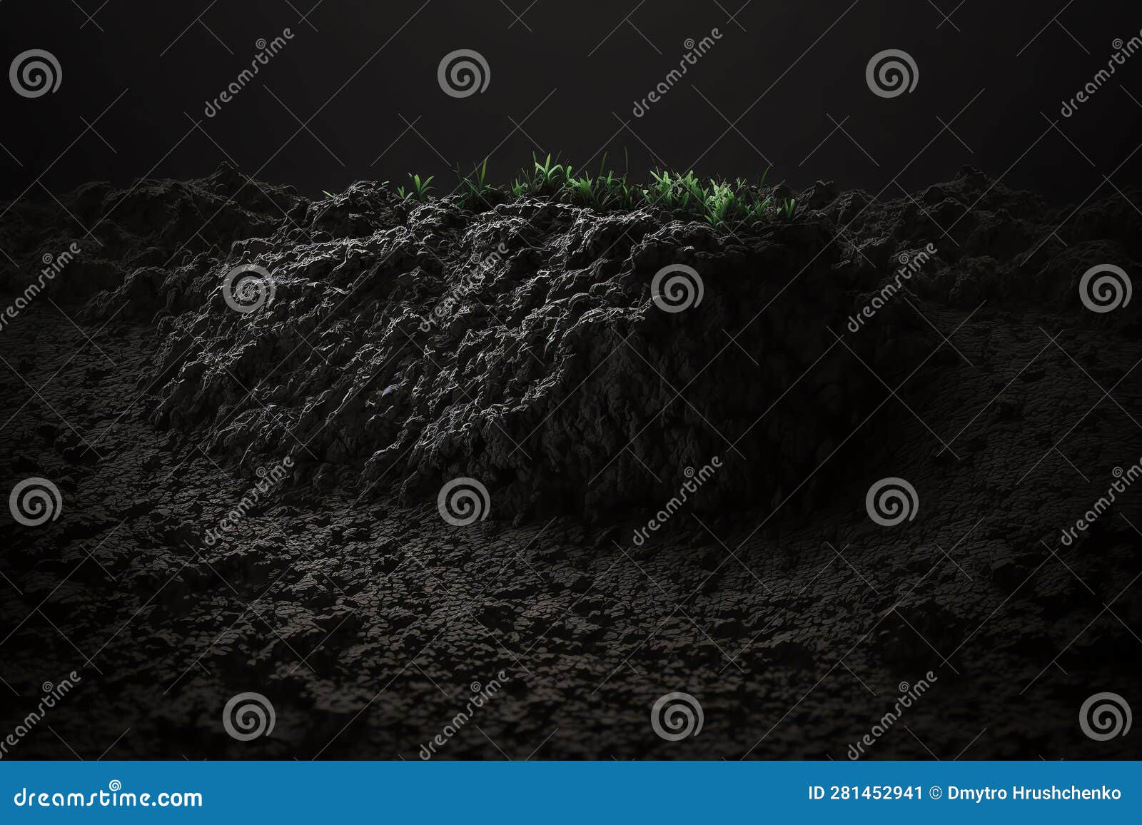 Soil Texture Background. Black Soil Textured Stock Illustration ...