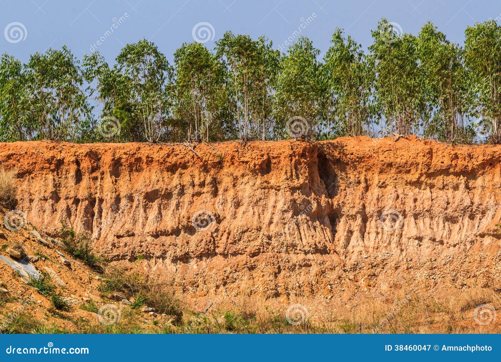 Soil Under Condition of the Erosion. Stock Image - Image of clay ...