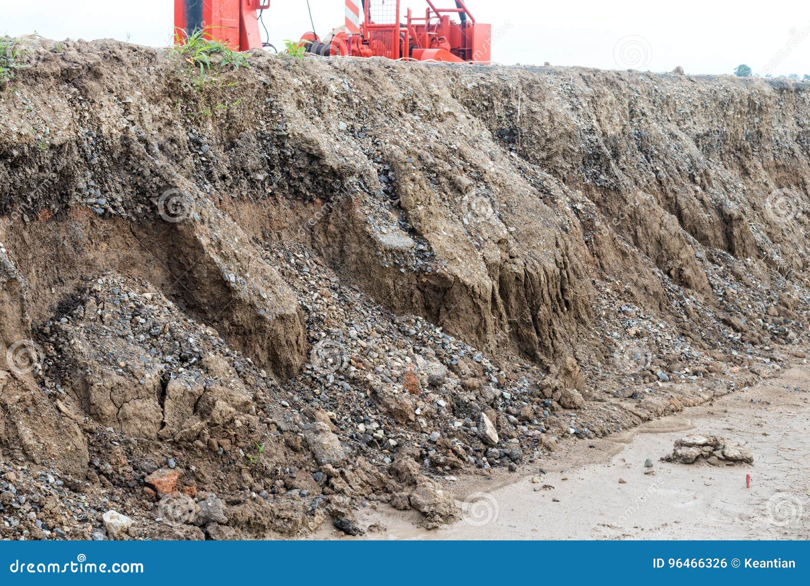 Soil Under the Road Collapses. Stock Photo - Image of earthquake ...