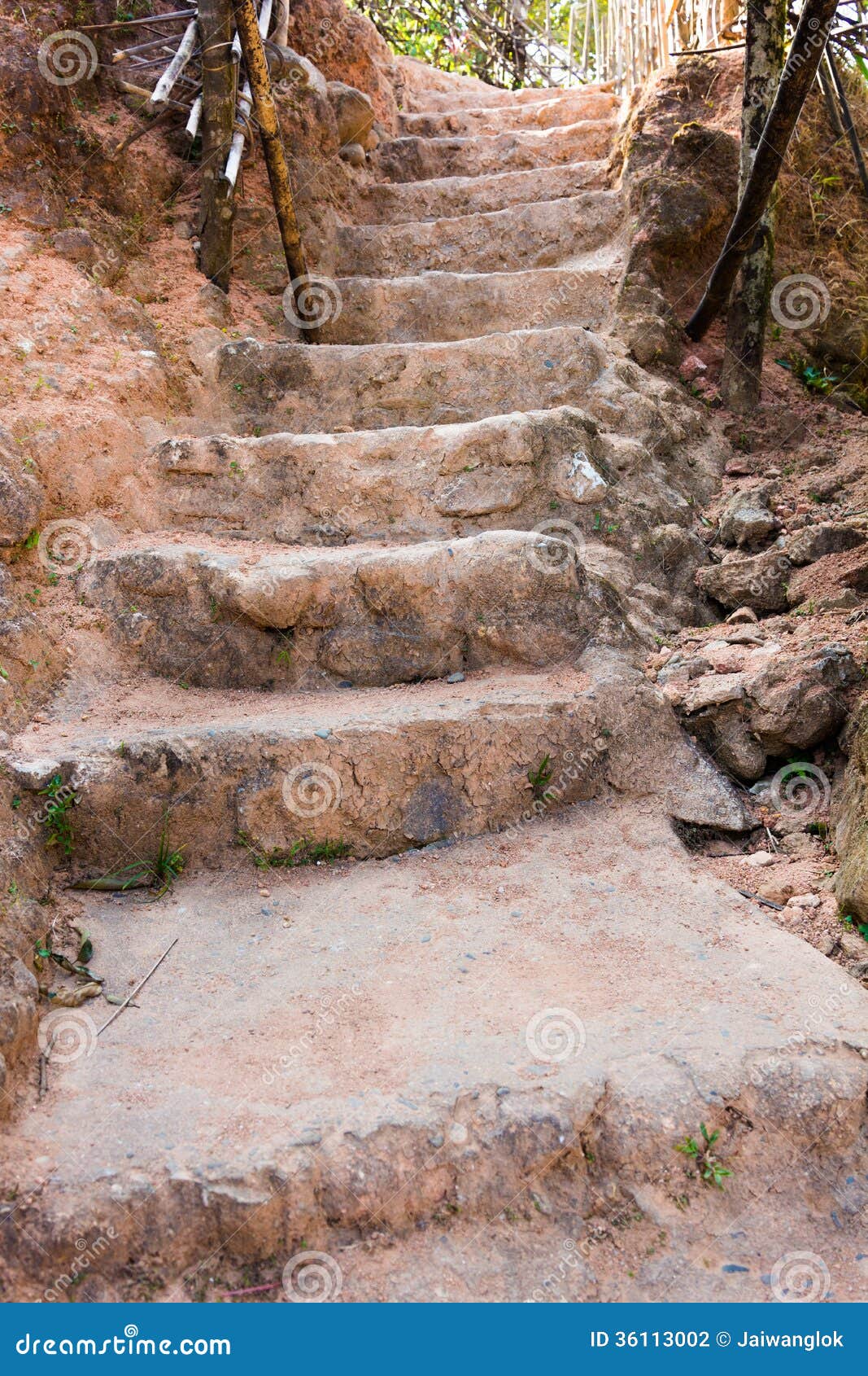 Soil walkway in garden. stock photo. Image of rock, route - 36113002