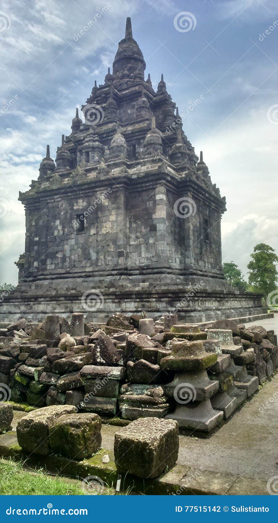 Sojiwan Temple stock photo. Image of civilization, prambanan - 77515142