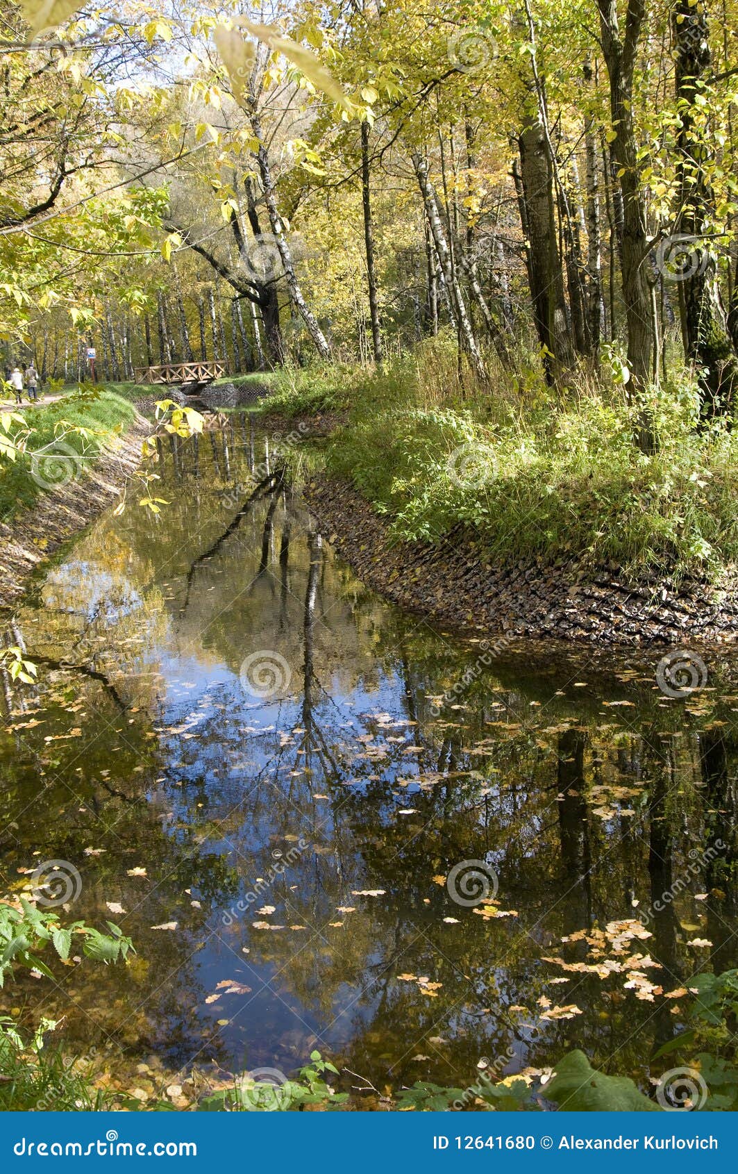 Sokolniki park in autumn stock photo. Image of moccow - 12641680