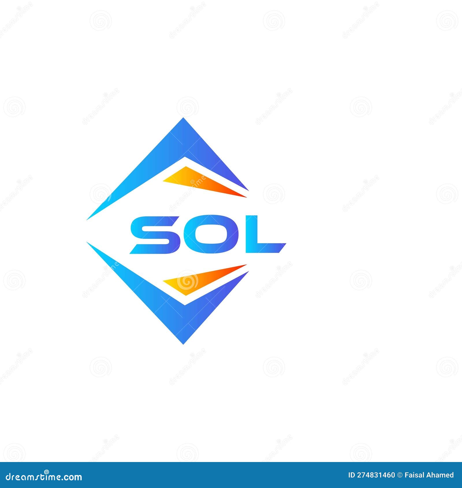 SOL Abstract Technology Logo Design on White Background. SOL Creative ...