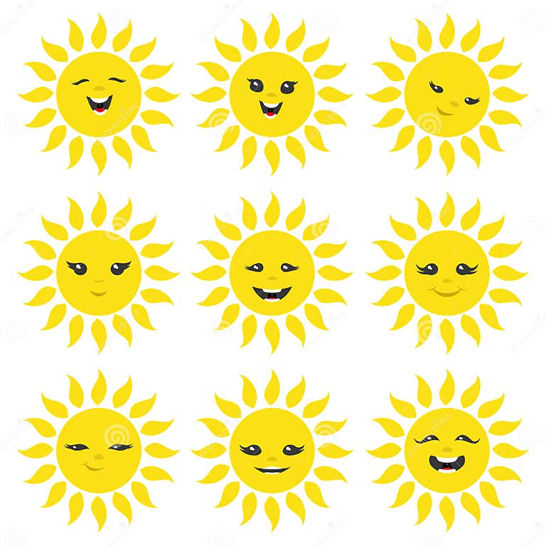 Sol Alegre Em Um Fundo Branco Ilustração do Vetor - Ilustração de nave ...