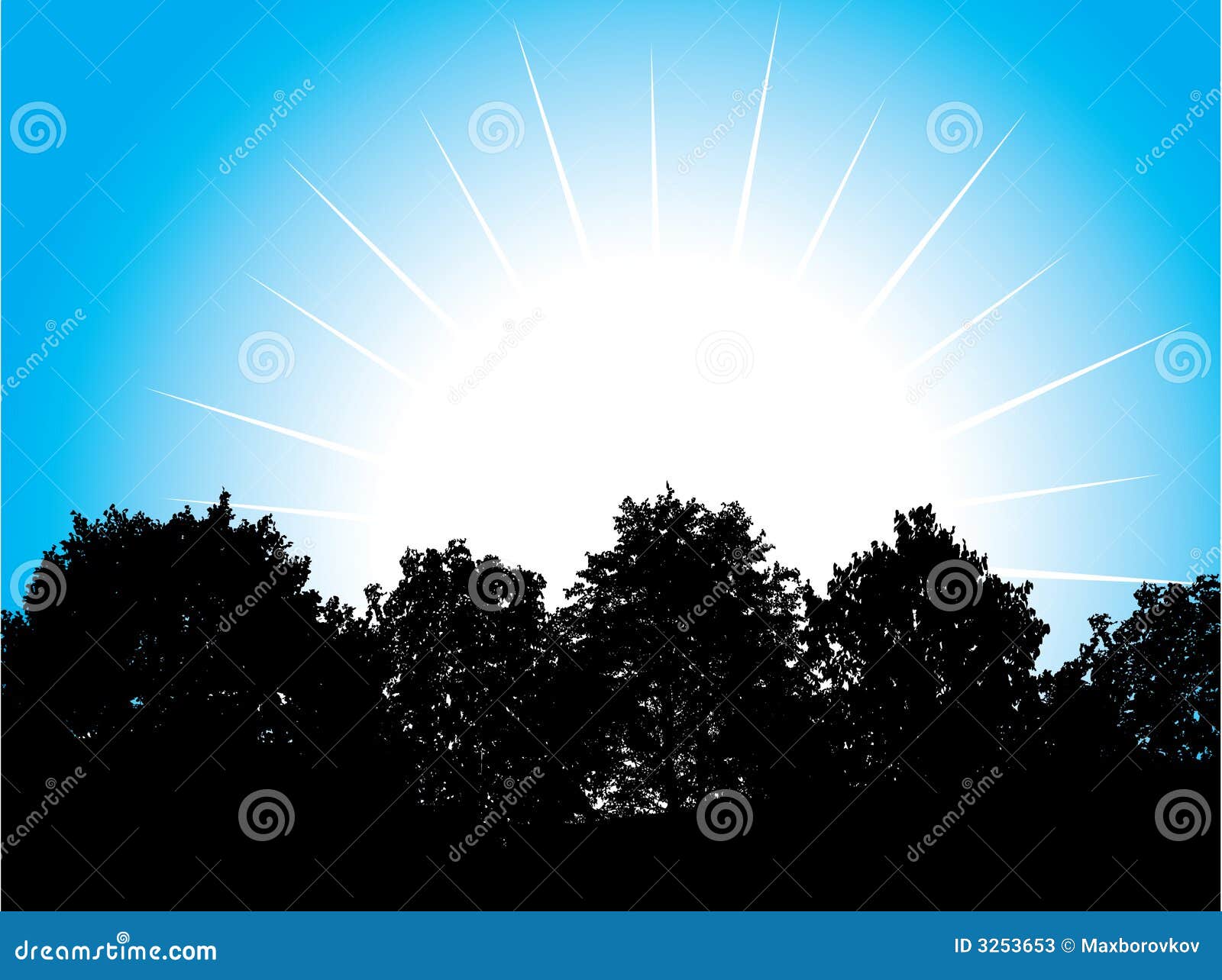 Sol blanco. [Vector] ilustración del vector. Ilustración de brillante ...