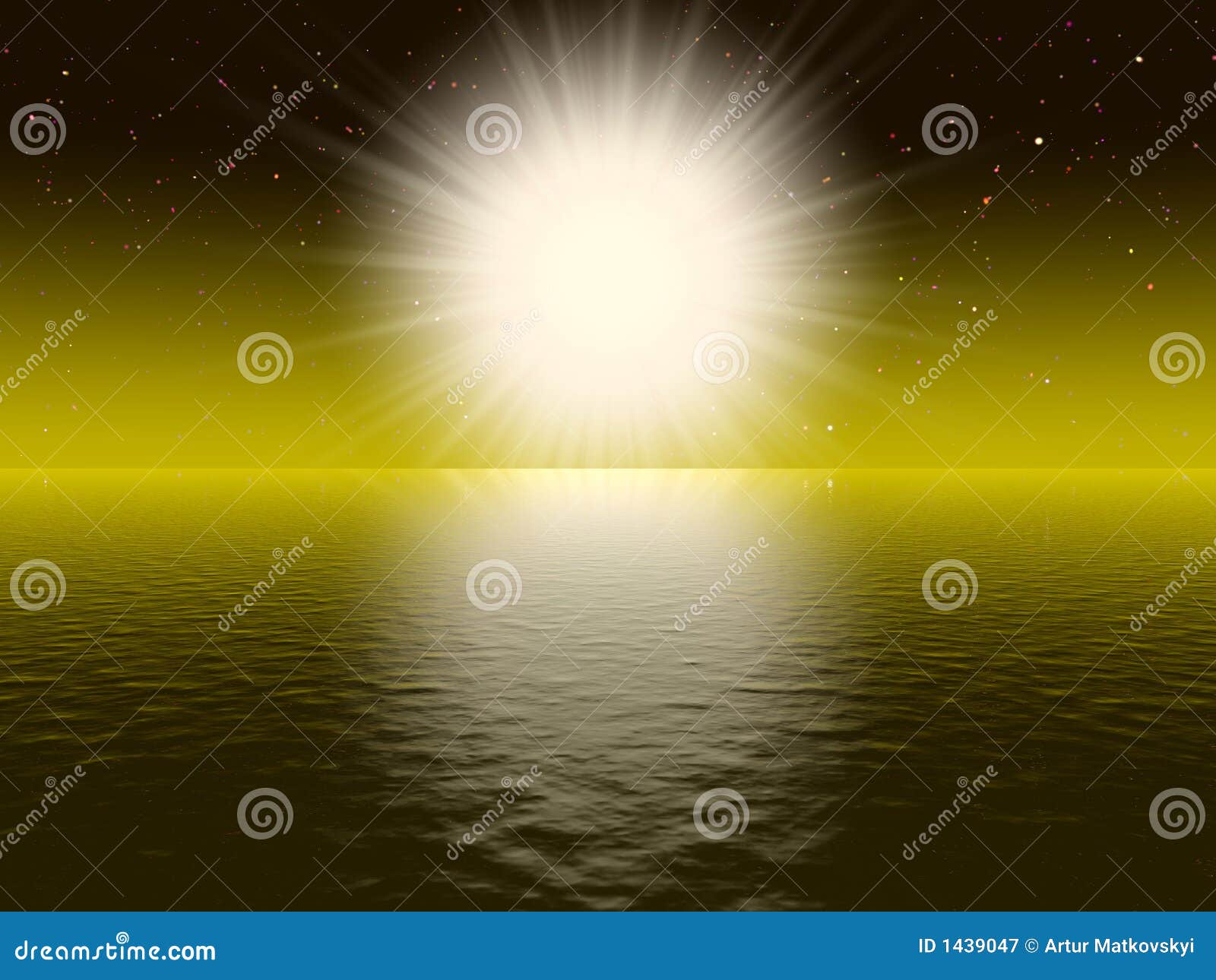 Sol branco grande ilustração stock. Ilustração de brilho - 1439047