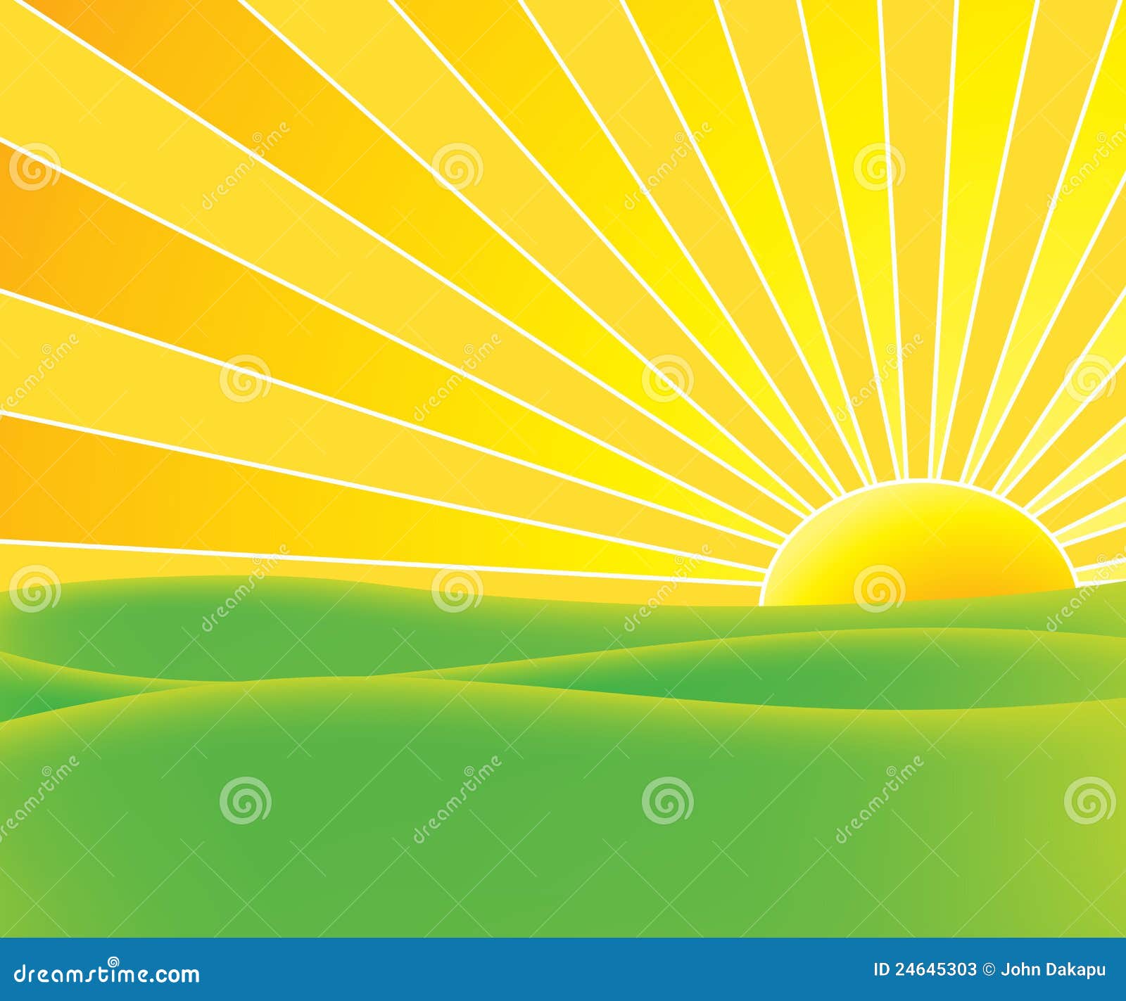 Sol caliente del verano stock de ilustración. Ilustración de resplandor ...