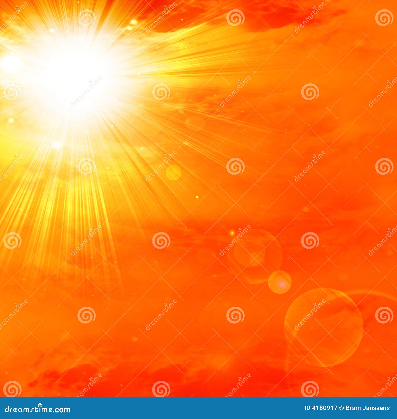 Sol caliente del verano stock de ilustración. Ilustración de fondo ...