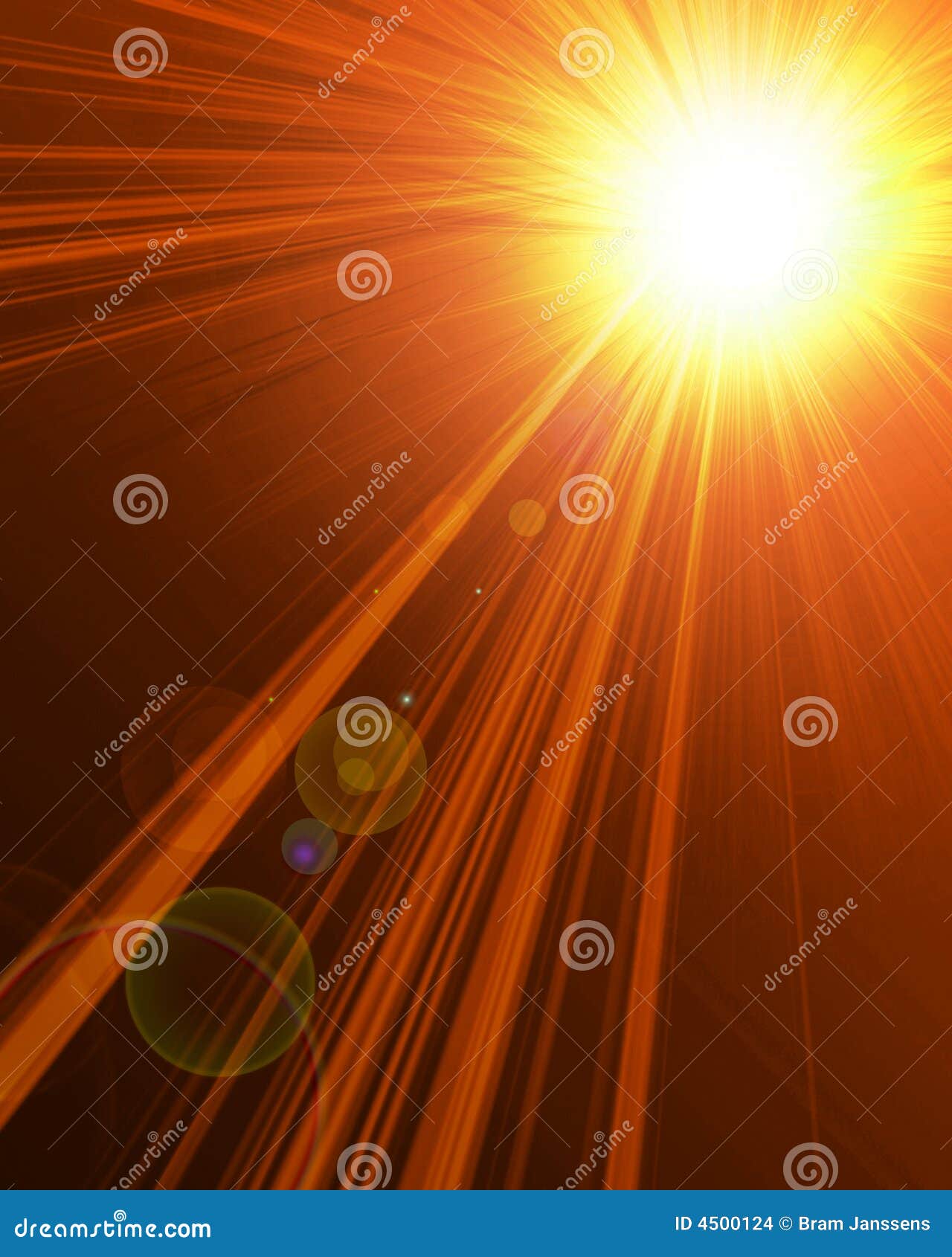 Sol caliente del verano stock de ilustración. Ilustración de contexto ...