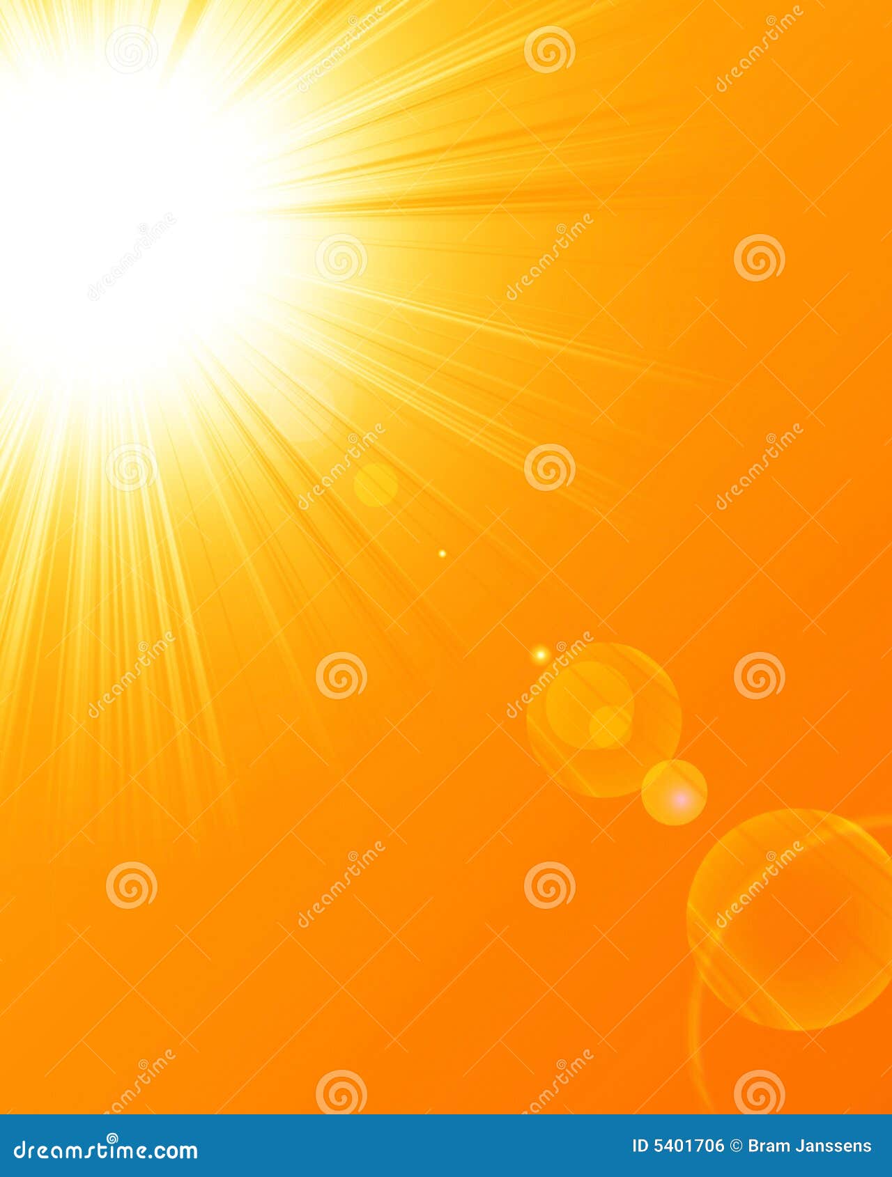 Sol caliente del verano stock de ilustración. Ilustración de recorrido ...