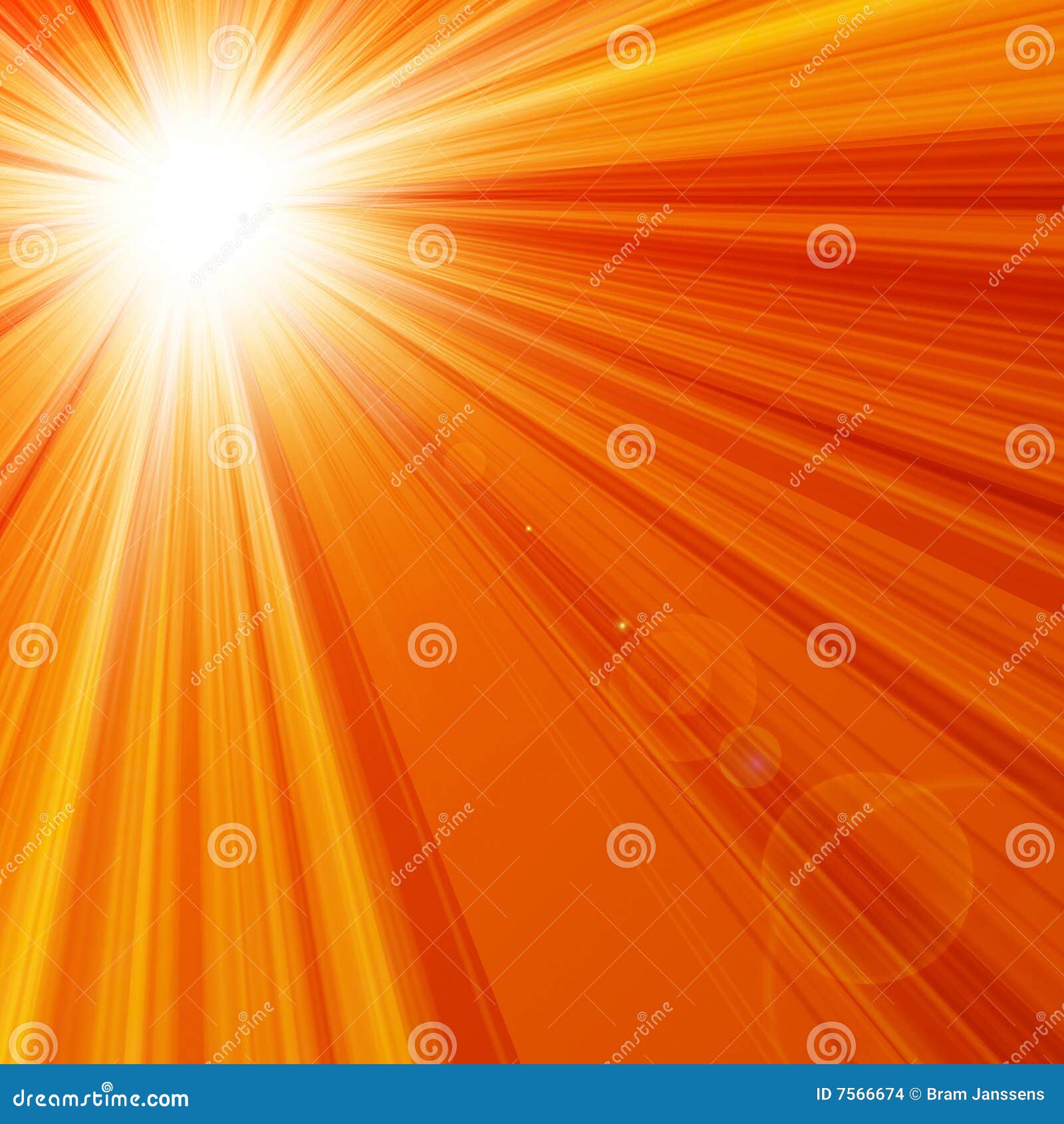 Sol caliente del verano stock de ilustración. Ilustración de resplandor ...