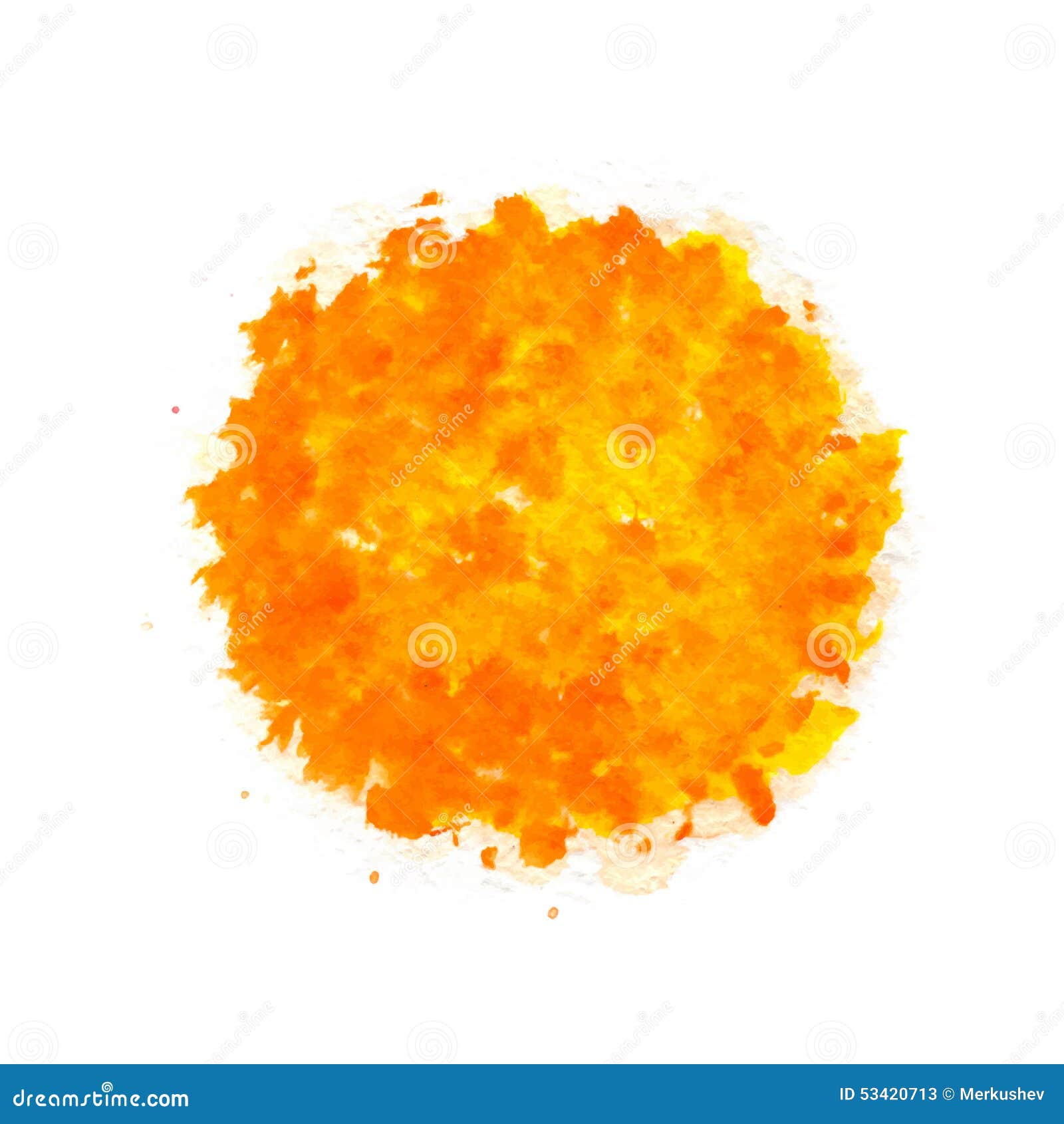 Sol De La Acuarela, Ejemplo Del Vector Ilustración del Vector ...