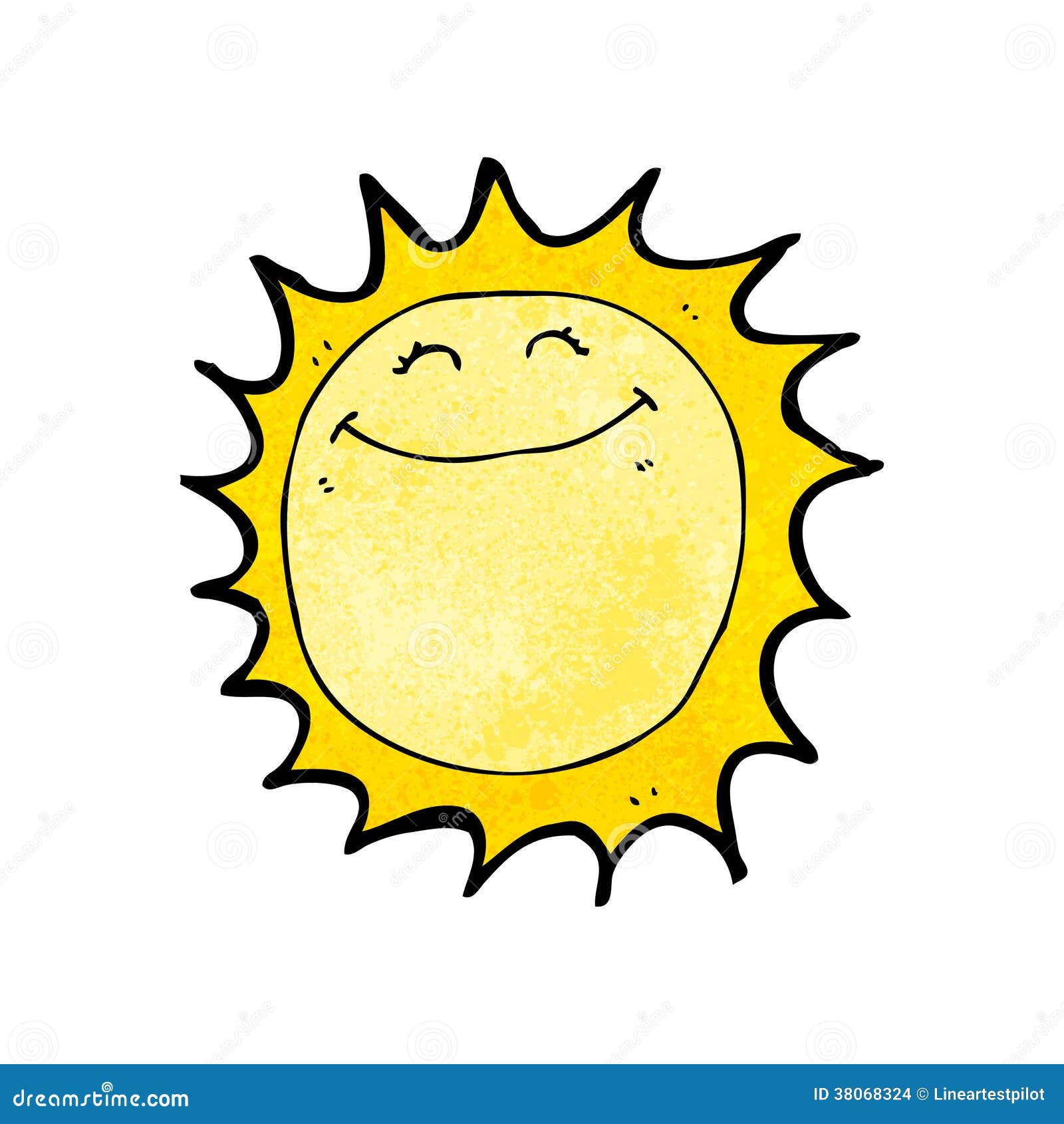 Sol dos desenhos animados ilustração do vetor. Ilustração de fofofo ...