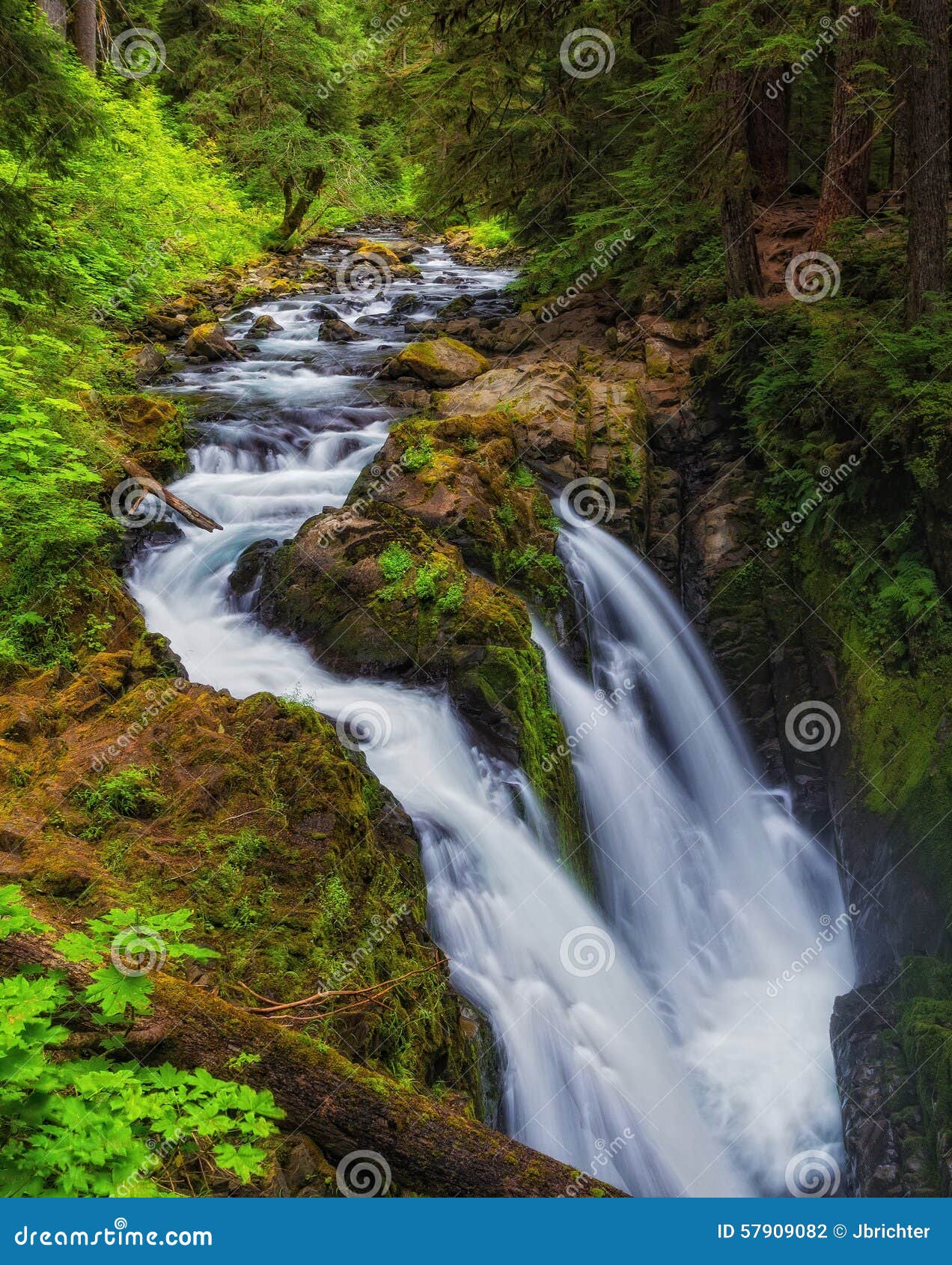 Sol Duc Falls, Washington State Foto de archivo - Imagen de ...