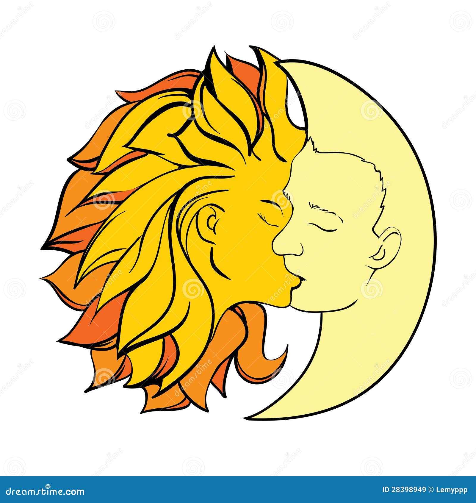 Sol E Lua Juntos Desenho - FDPLEARN