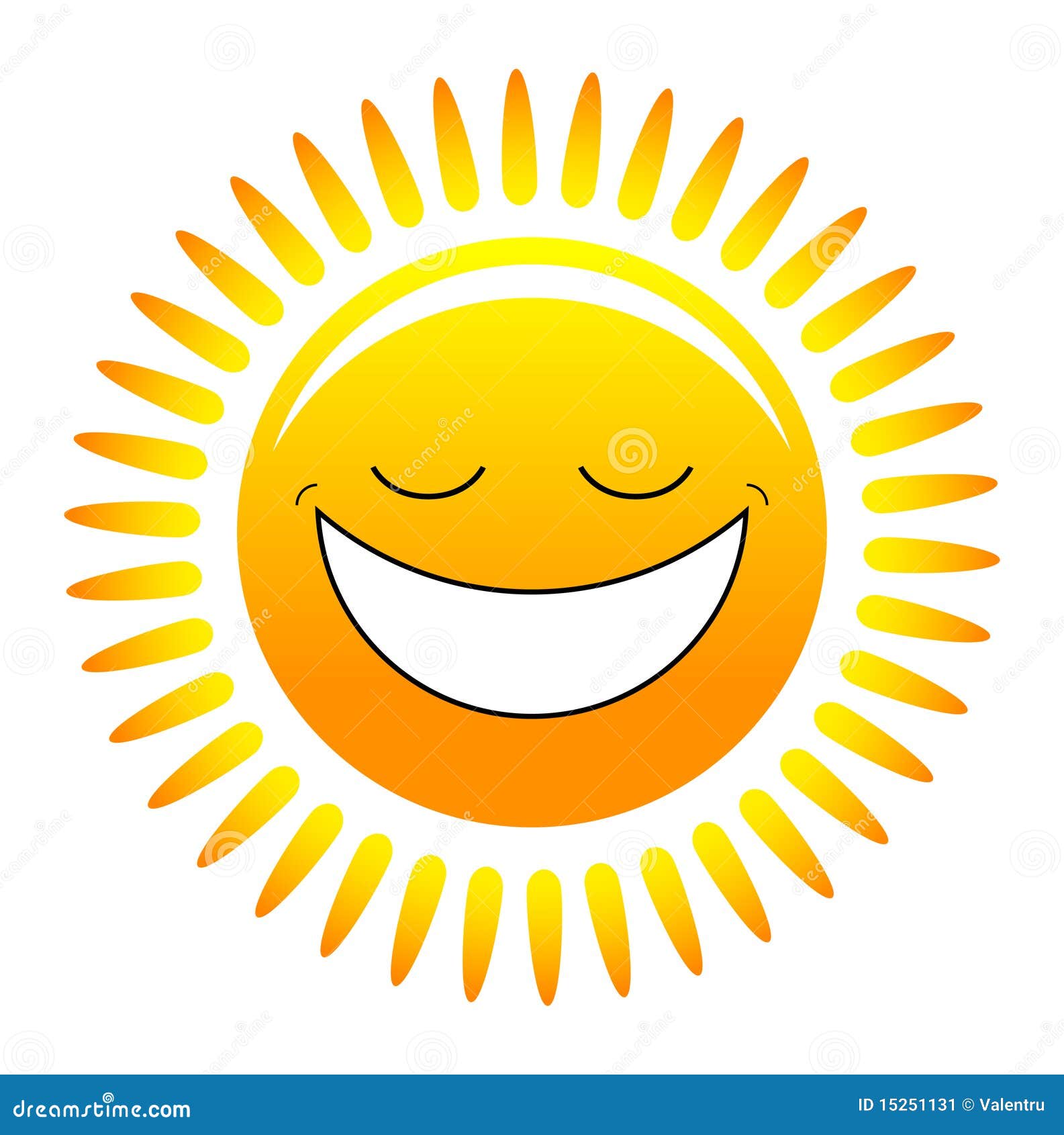 Sol feliz ilustración del vector. Ilustración de solar - 15251131