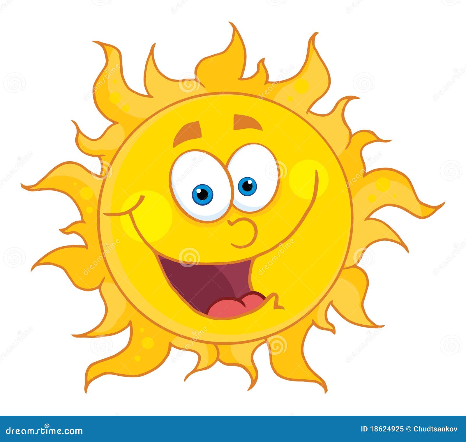 Sol feliz ilustración del vector. Ilustración de representaciones ...