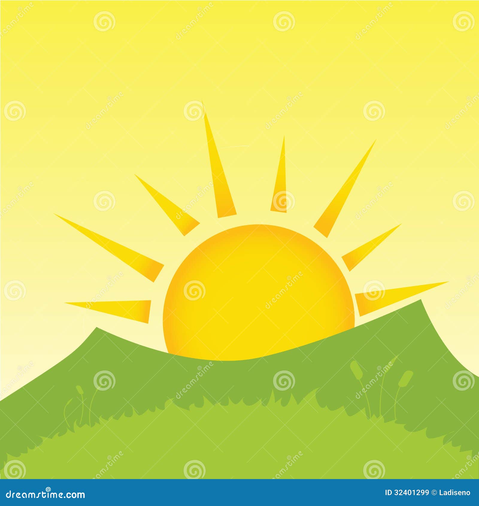 Sol grande ilustración del vector. Ilustración de elemento - 32401299