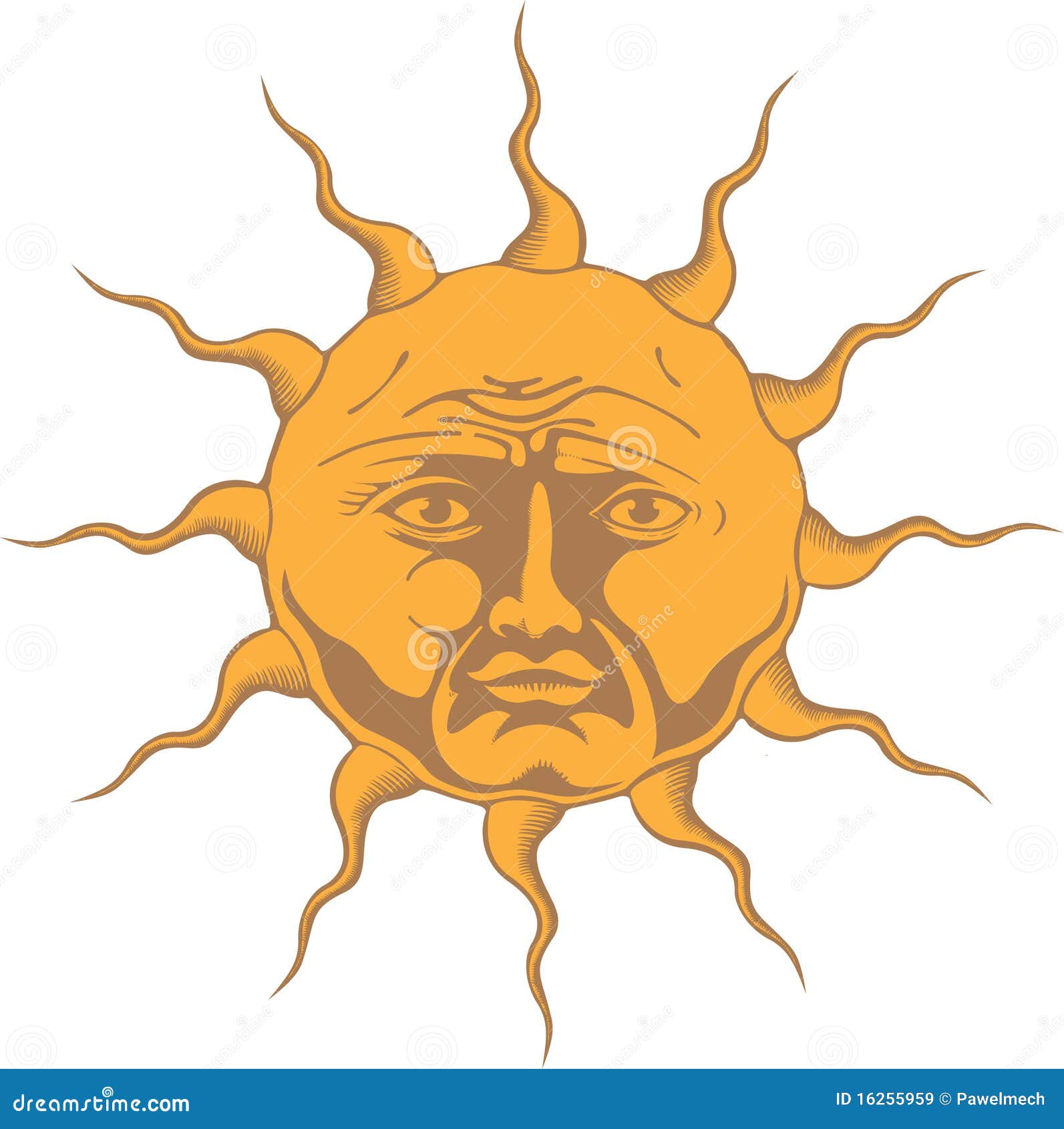 Sol Invictus stock illustration. Illustration of fortune - 16255959