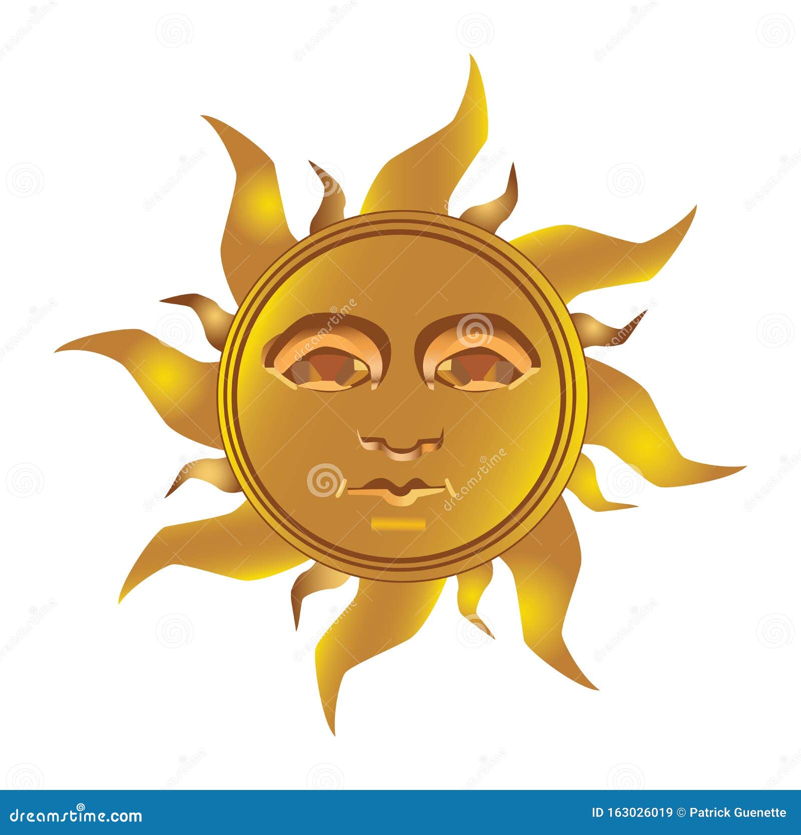 Sol maya inca - maya ilustración del vector. Ilustración de maya ...