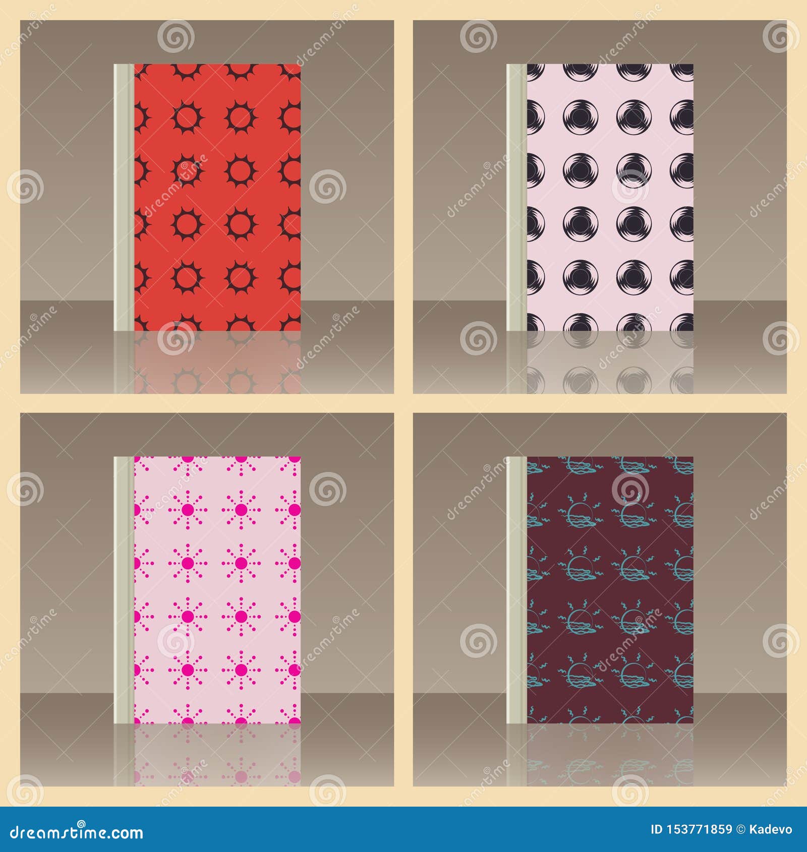 Sol Och Bok Realistisk Bild Av Objektet Vektor Illustrationer ...