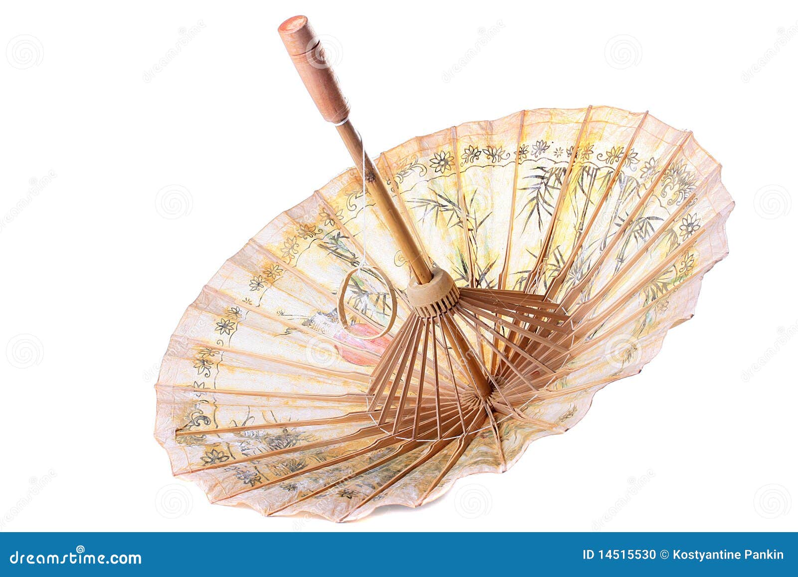 Sol- paraply arkivfoto. Bild av öppnat, gammalt, trä - 14515530