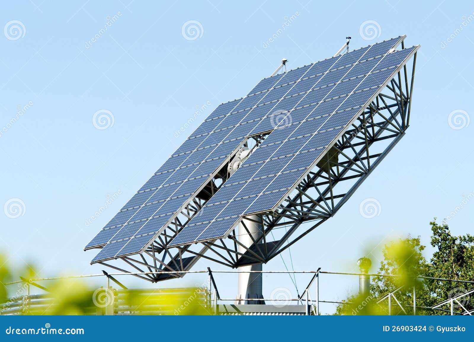 Sol- station arkivfoto. Bild av alternativ, systemet - 26903424