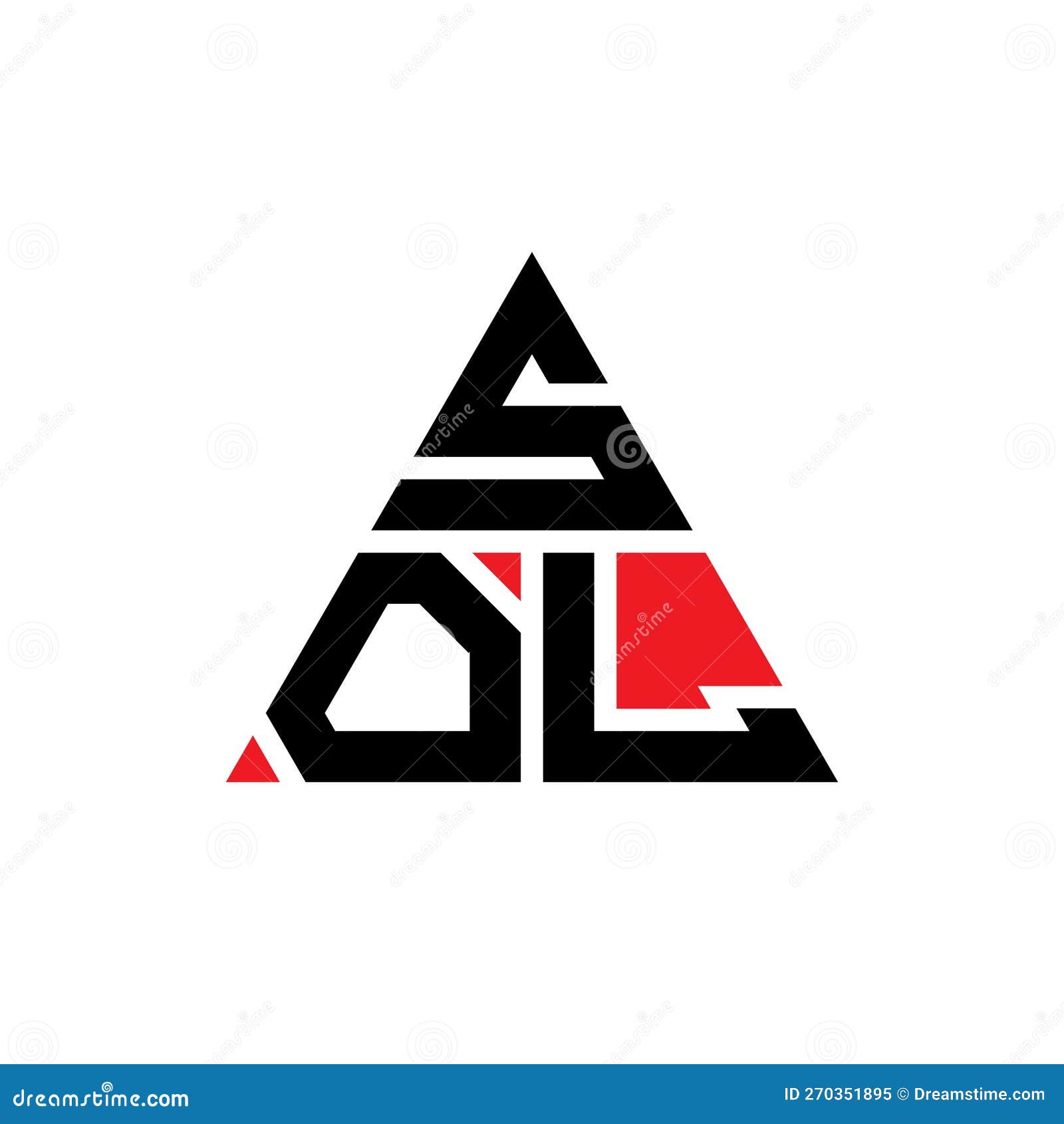 SOL Triangle Letter Logo Design with Triangle Shape. SOL Triangle Logo ...