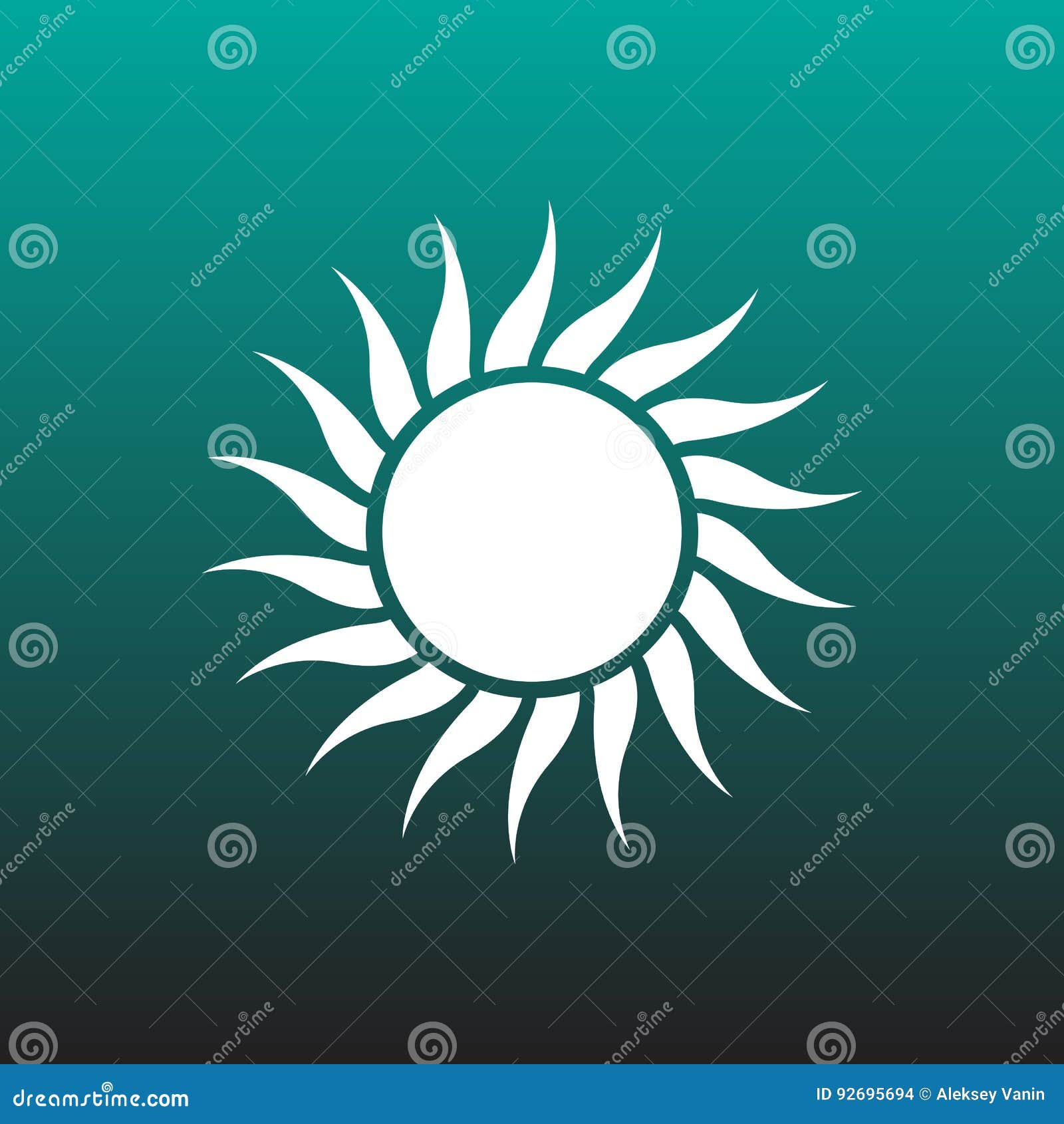 Sol Vector Icon Illustration Graphic Design. Stock Vector ...