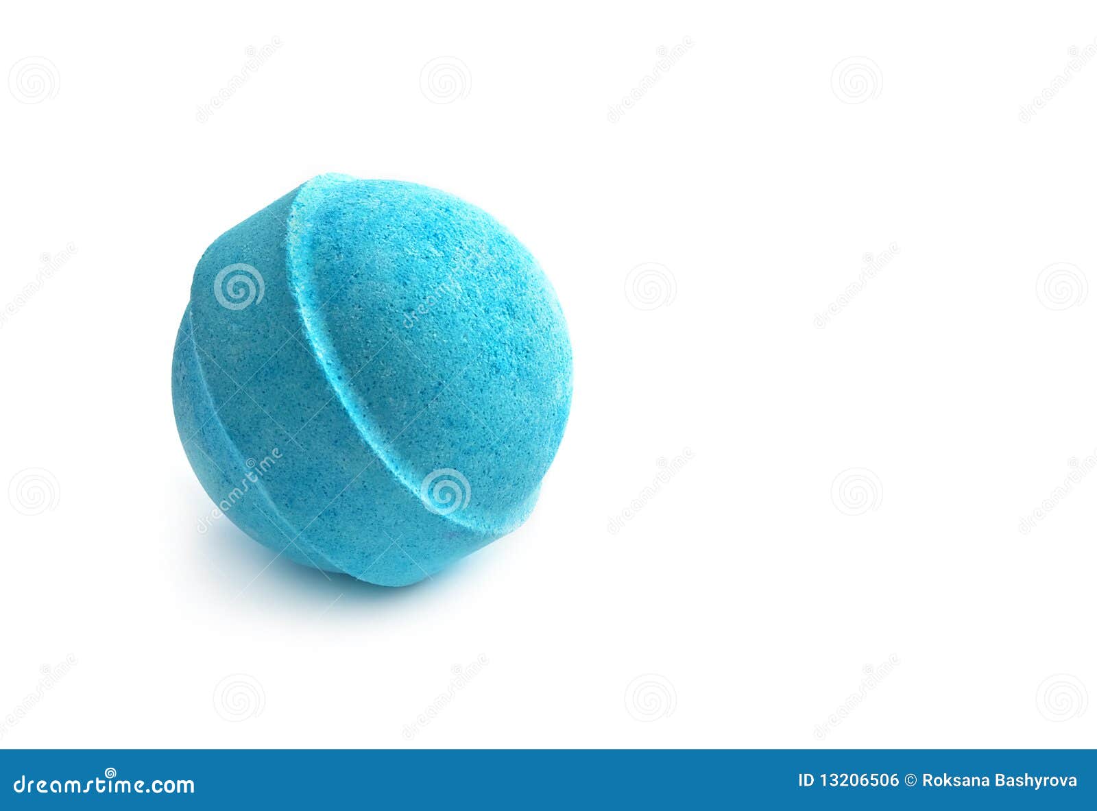 Sola bomba azul del baño foto de archivo. Imagen de belleza - 13206506