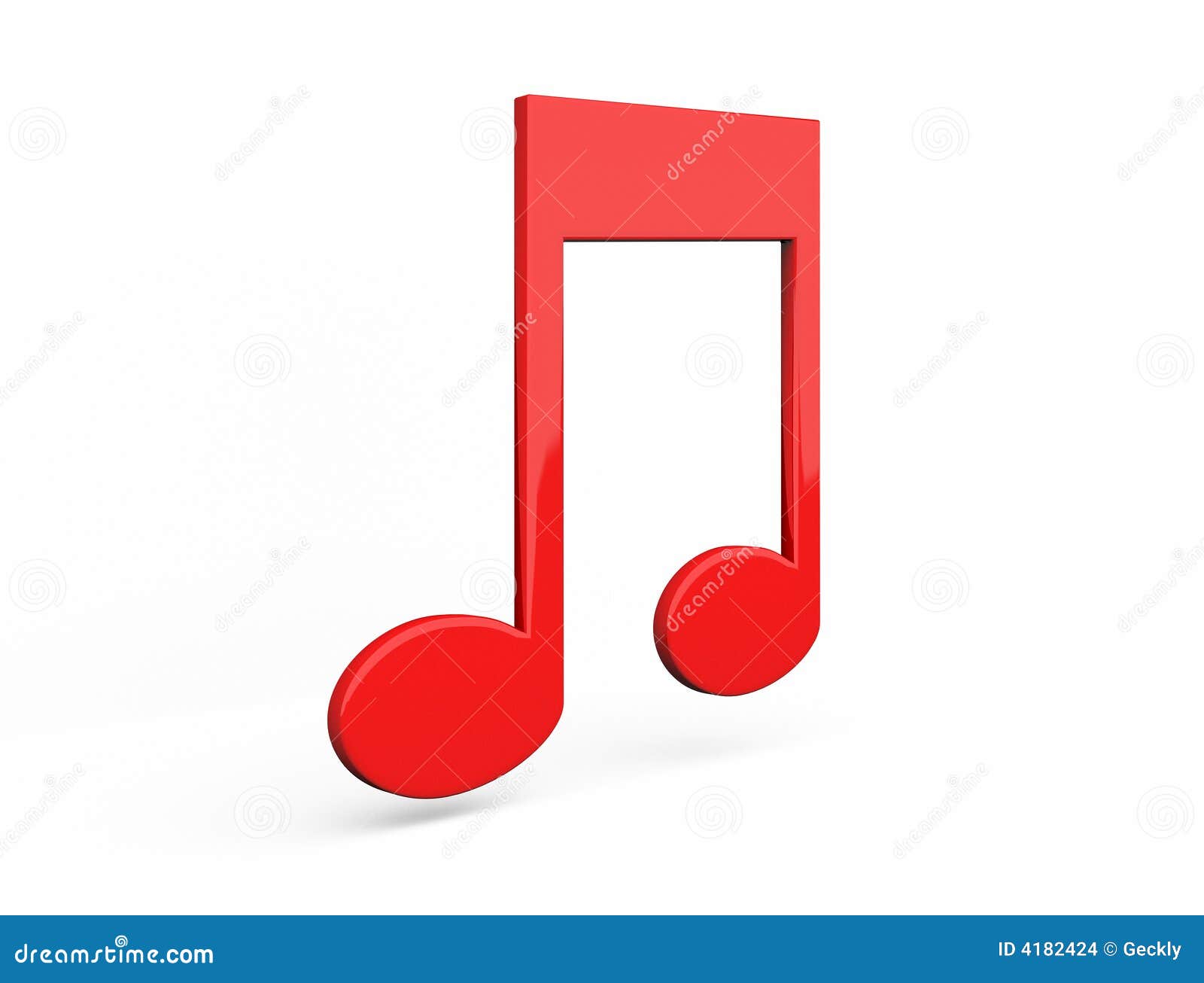 Sola nota musical stock de ilustración. Ilustración de clave - 4182424