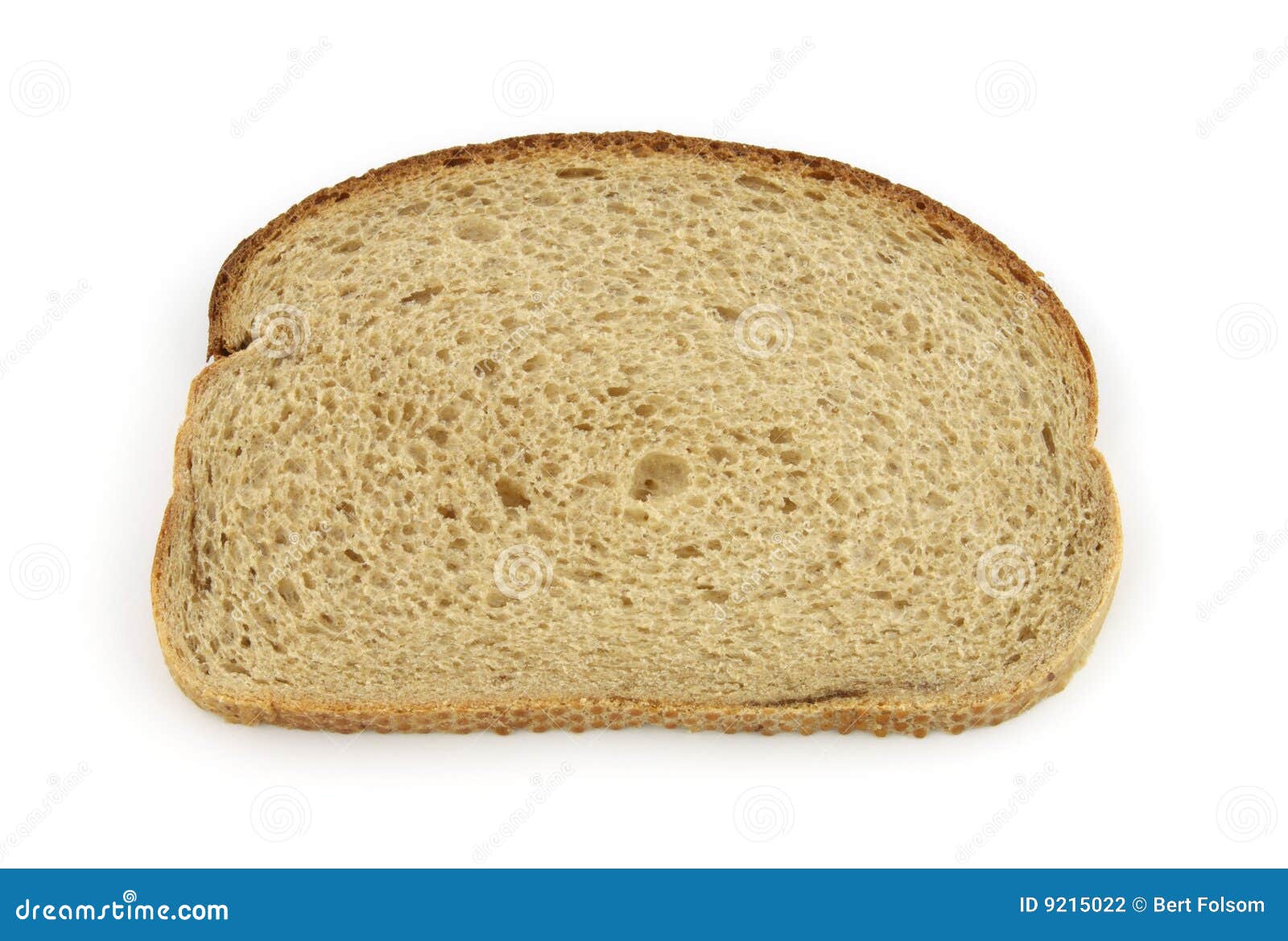 Sola Rebanada De Pan De Centeno Foto de archivo - Imagen de ...