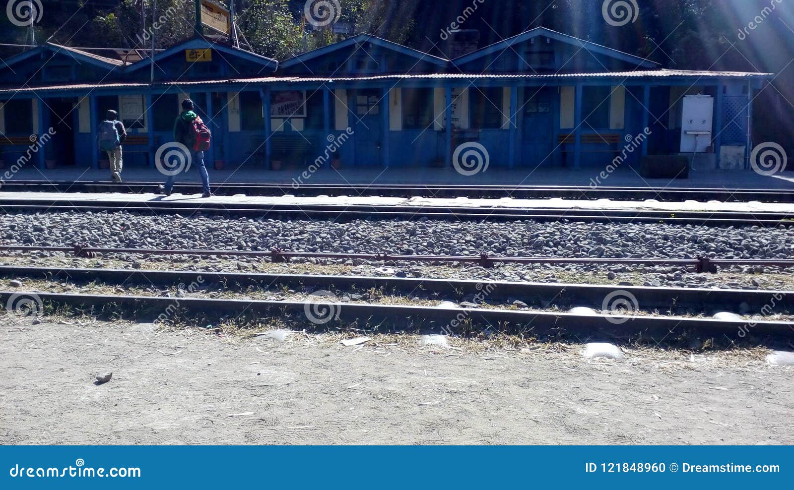 Solan railway station stock photo. Image of smallest - 121848960