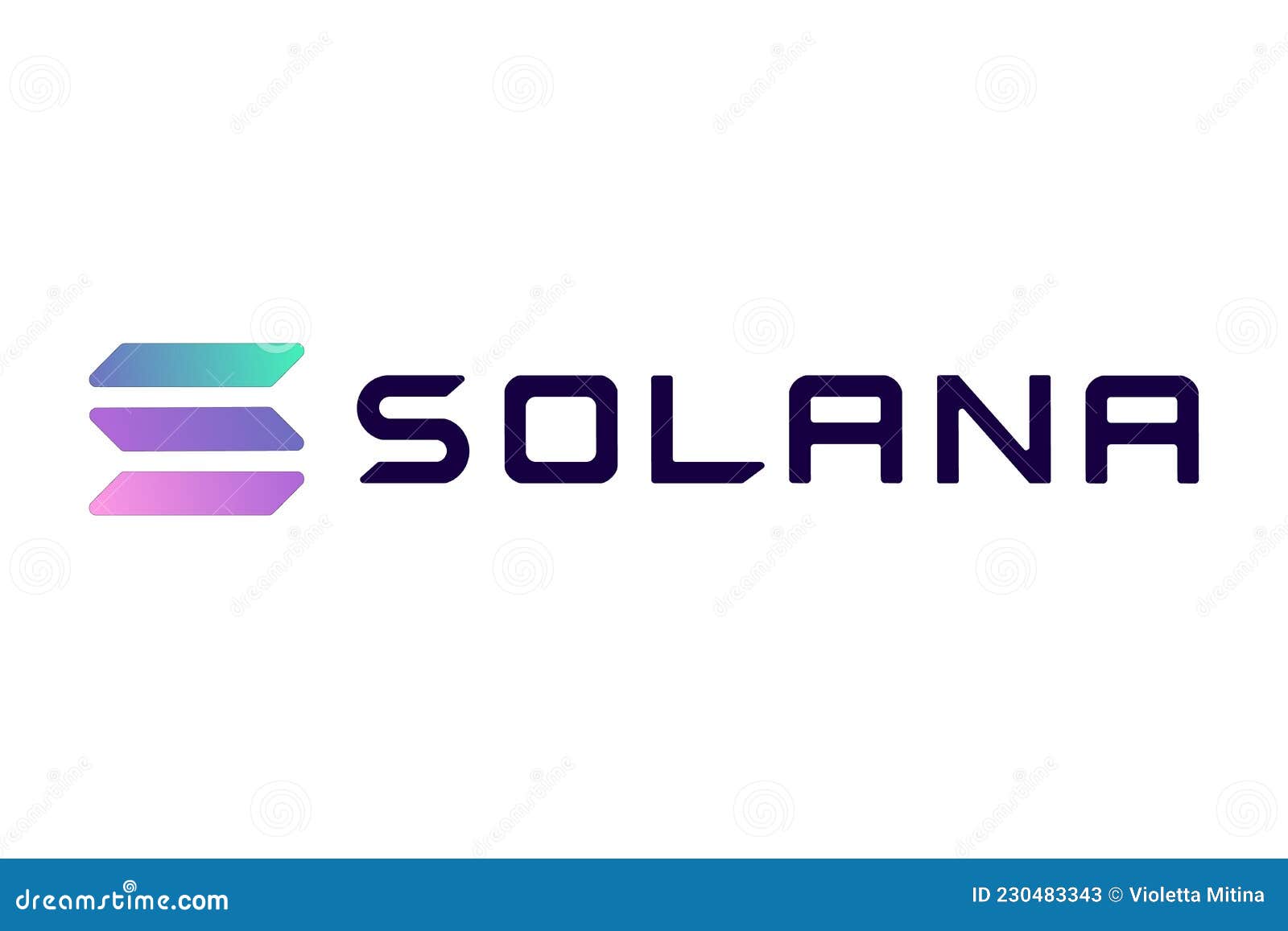 Solana Logos Vector Logo Text Icon Author S Development Editorial Stock ...
