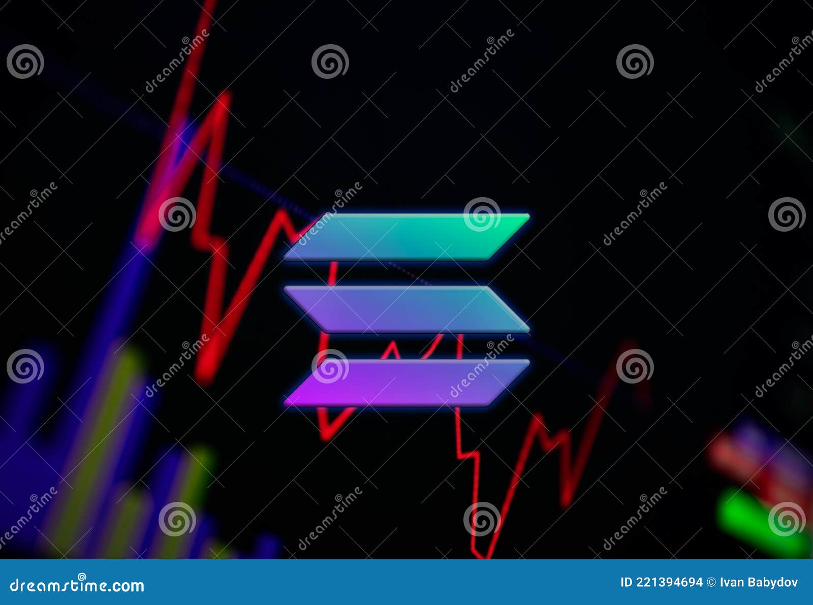Solana SOL Cryptocurrency. Solana Coin Growth Chart on the Exchange ...