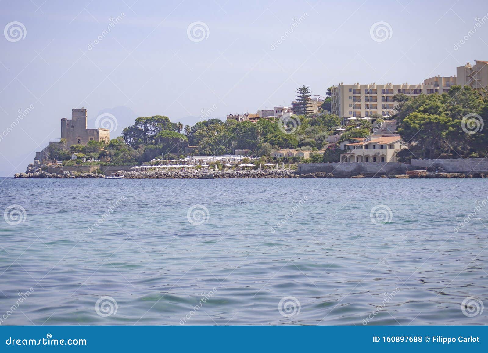 Solanto Caste panorama 3 stock photo. Image of manor - 160897688