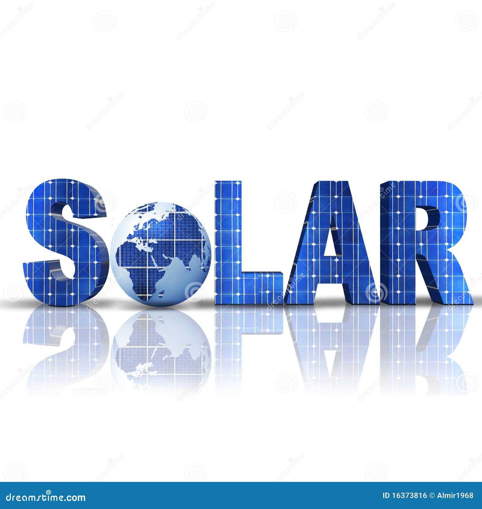 Solar stock illustration. Illustration of globe, letter - 16373816