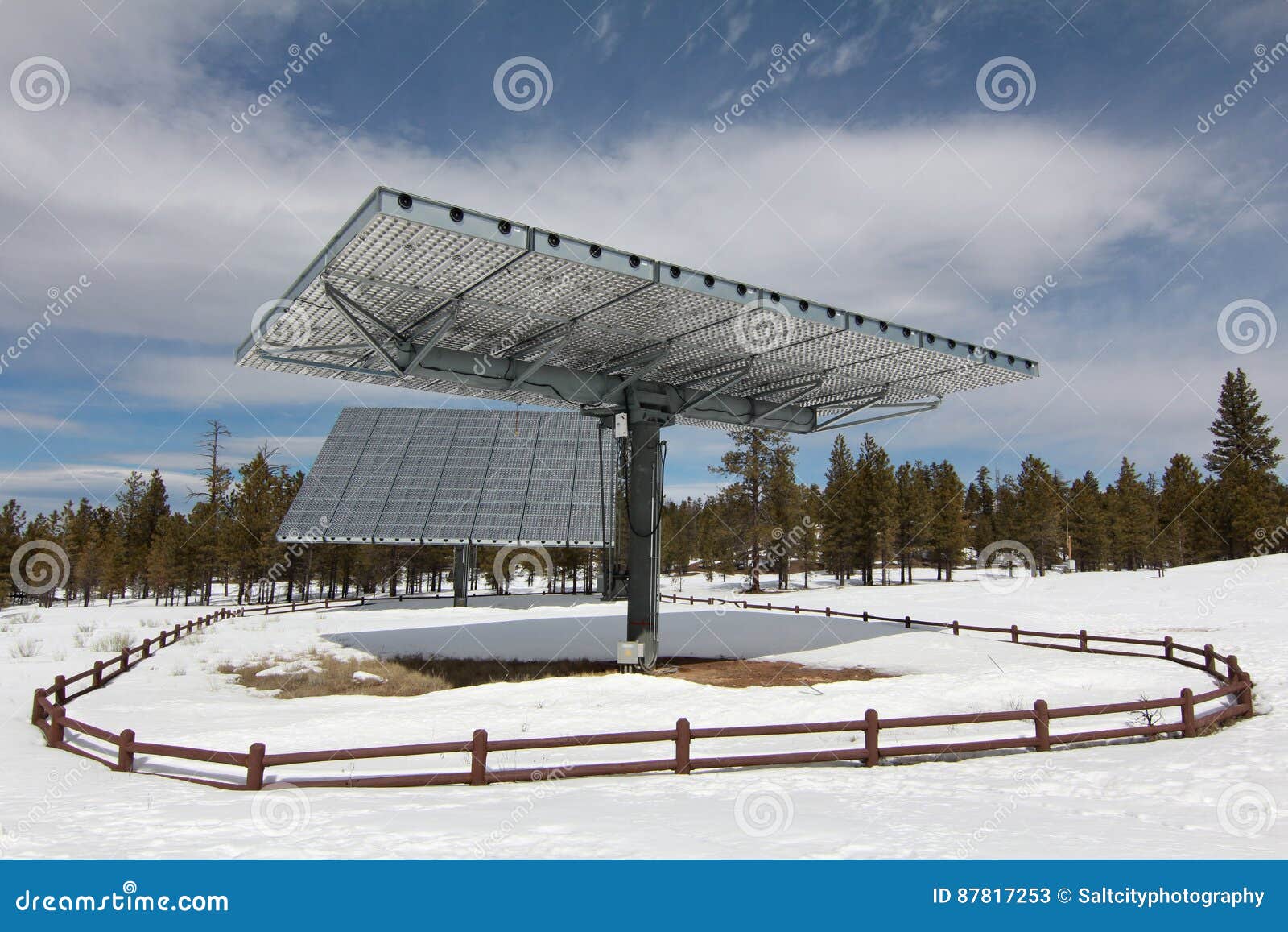 Solar Array stock image. Image of huge, electric, rotating - 87817253