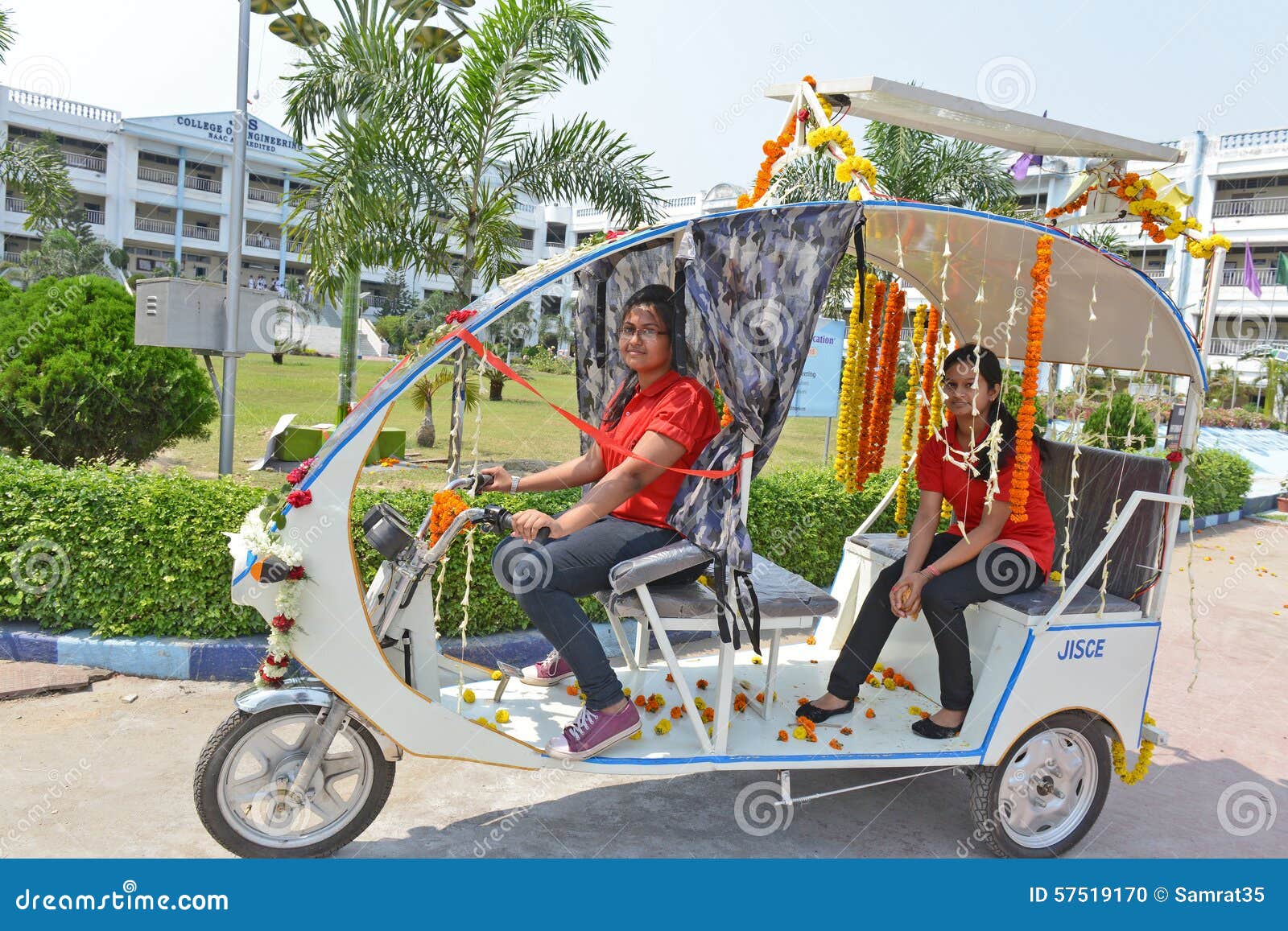 Auto Rickshaw Or Bajaj Three Wheeler On Street In Colombo, Sri Lanka ...