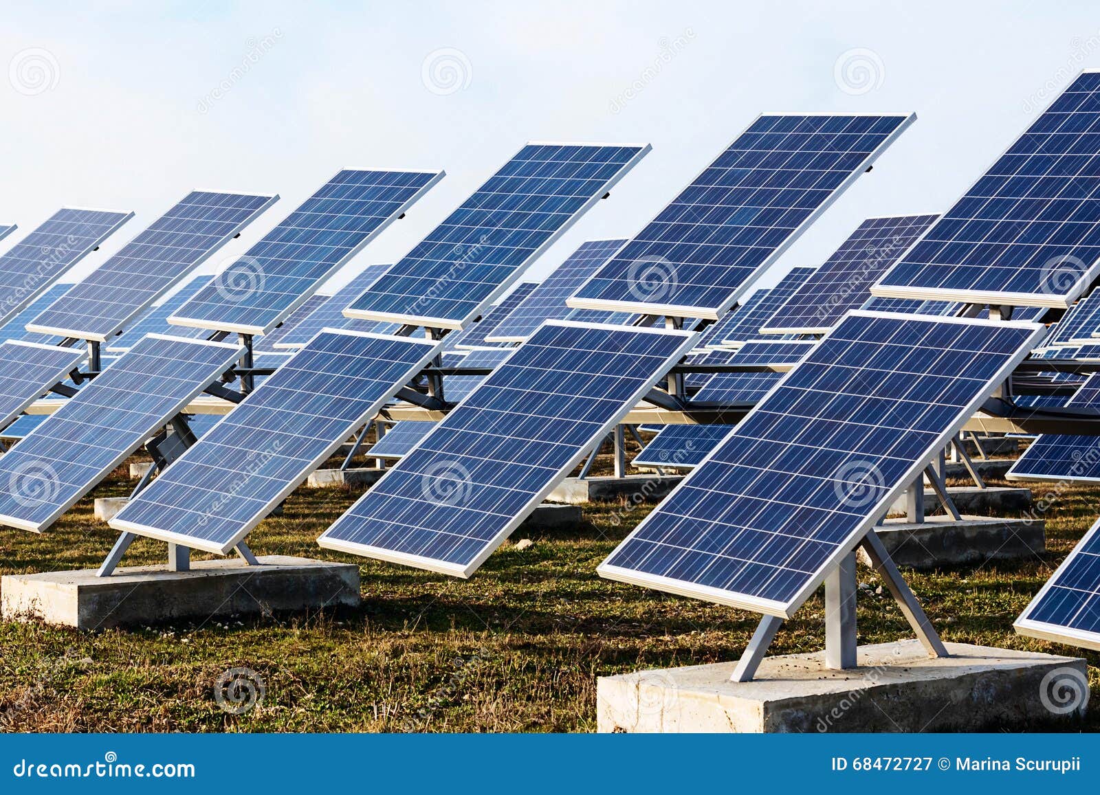 Solar batteries field stock image. Image of generator - 68472727