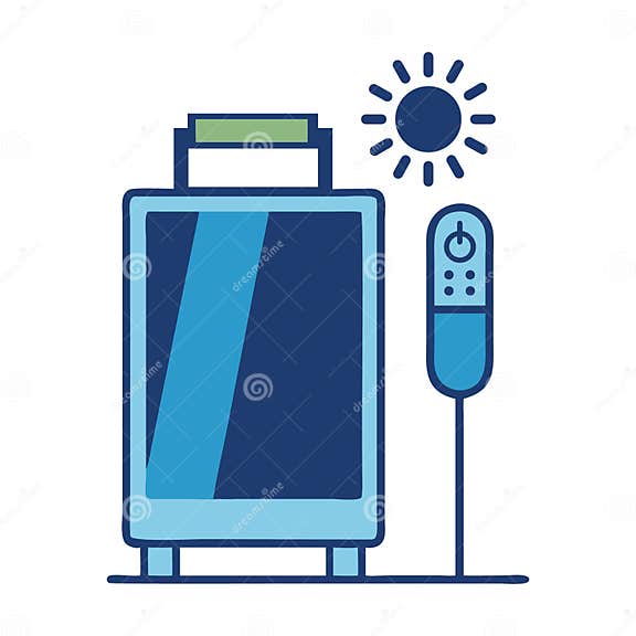 Solar Battery Energy Storage Icon Stock Vector - Illustration of ...