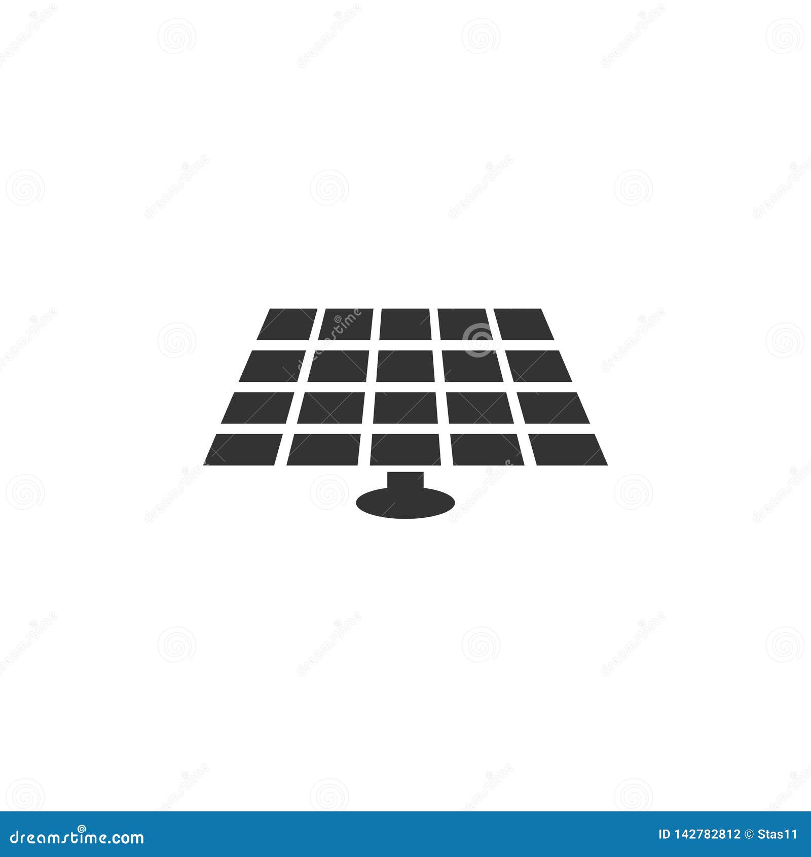 Solar Battery Icon in Simple Design. Vector Illustration Stock Vector ...