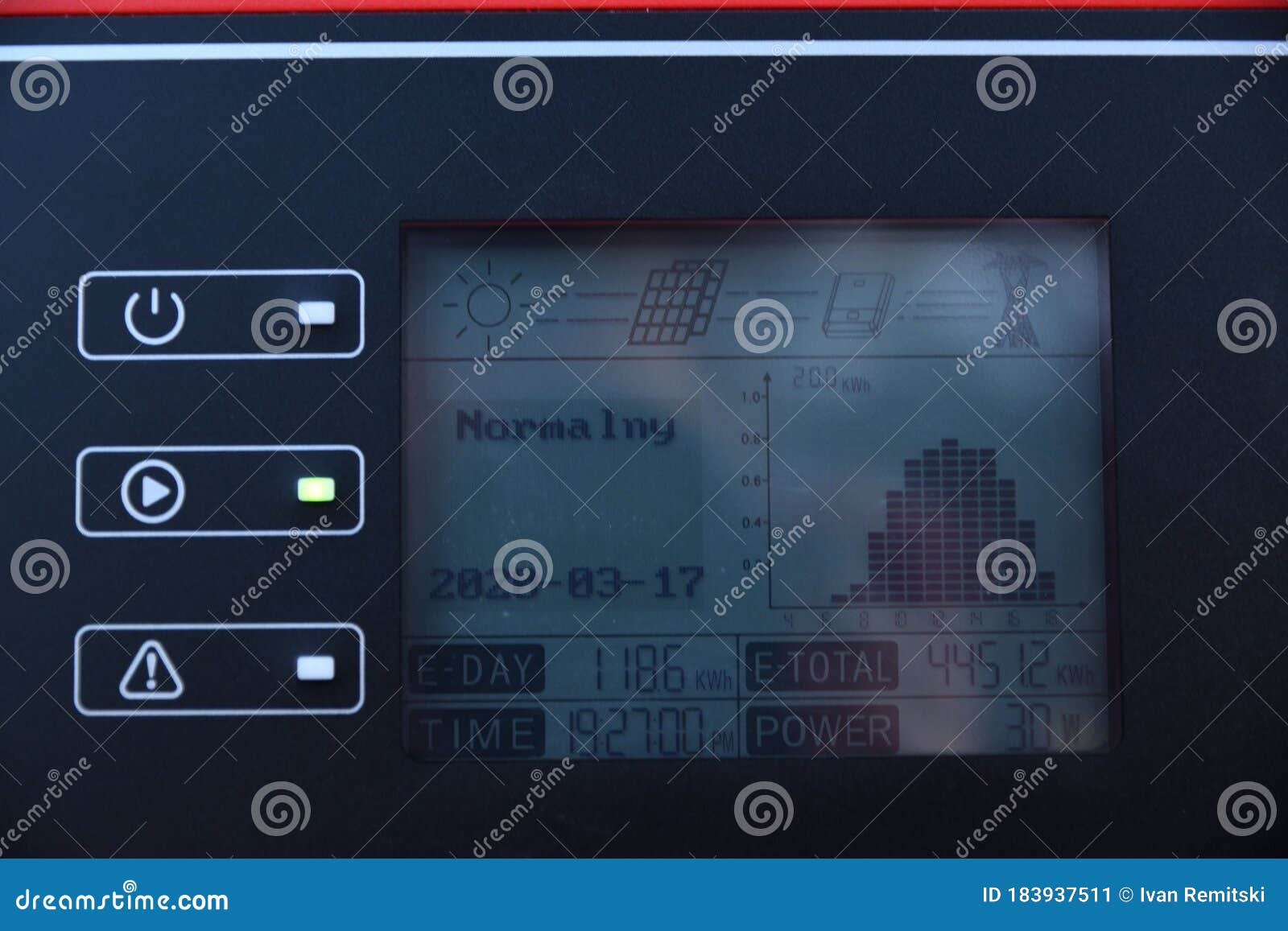 Solar Battery Management System. Controller of Power, Charge of the ...