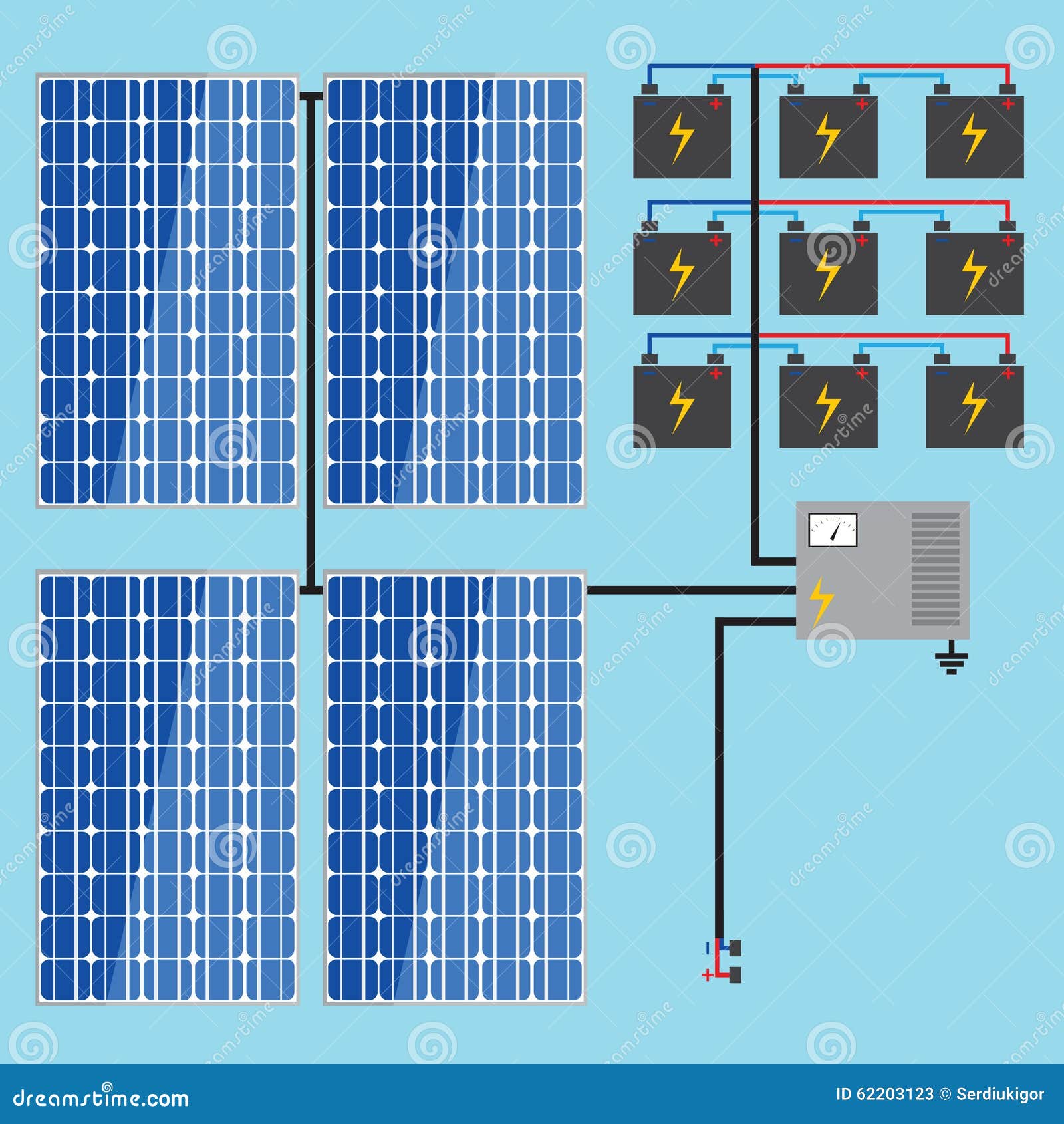 Solar Battery. Solar Panels. Icon. Stock Vector - Illustration of solar ...