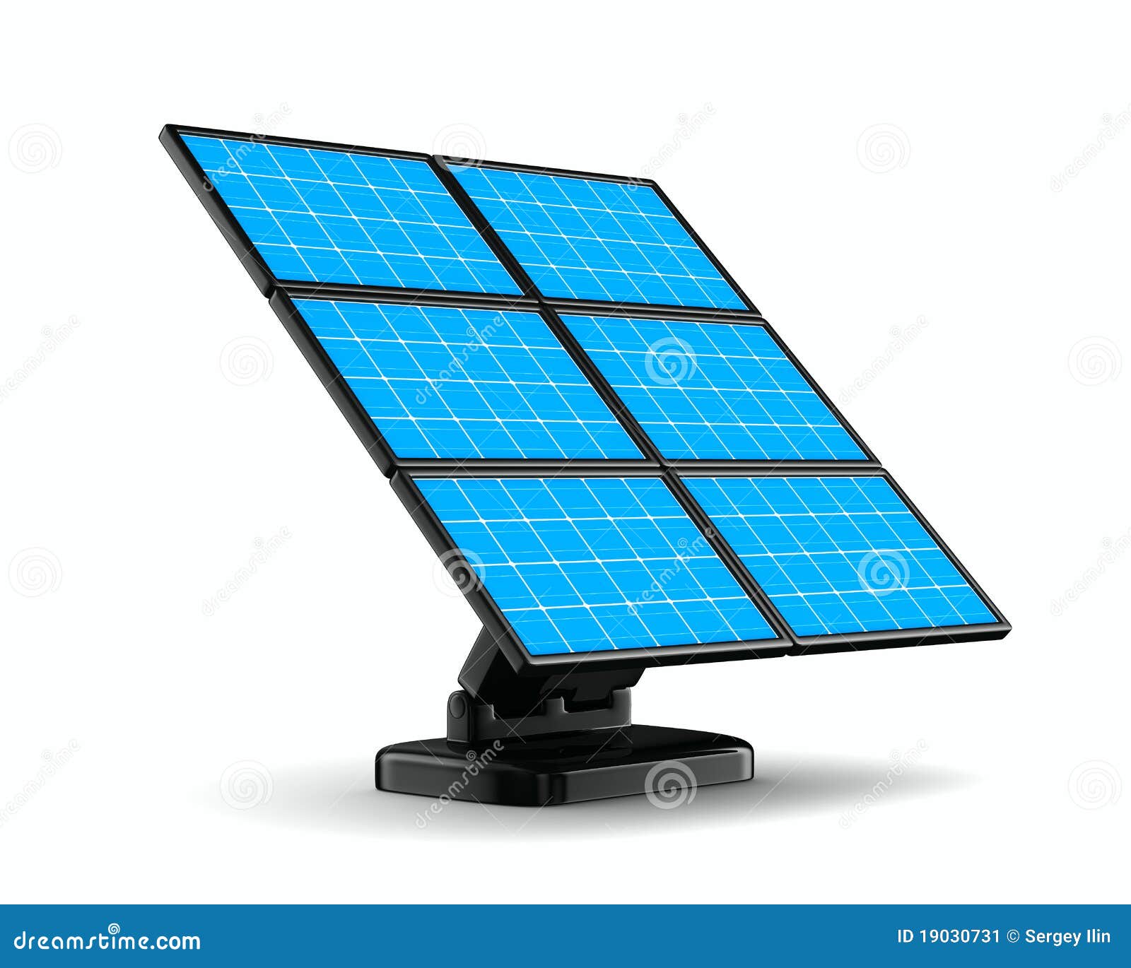 Solar Battery On White Background. Isolated 3d Royalty-Free Stock Photo ...