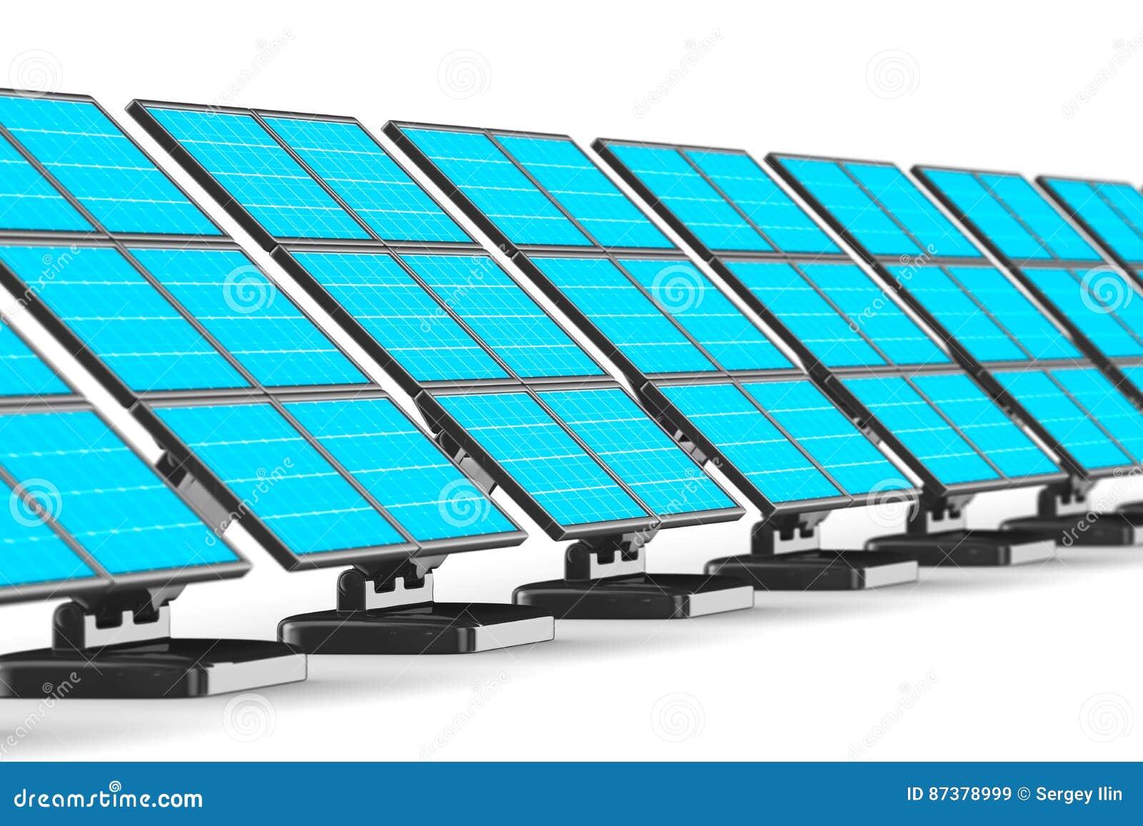 Solar Battery On White Background. Isolated 3d Royalty-Free Stock Photo ...