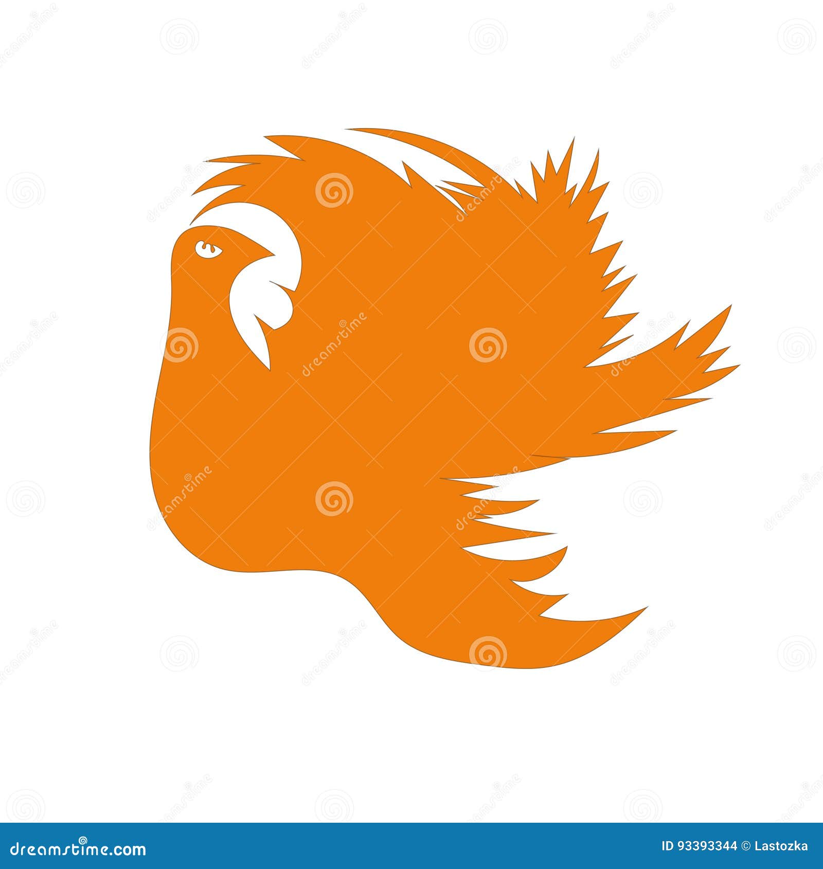 Solar bird stock illustration. Illustration of used, emblem - 93393344