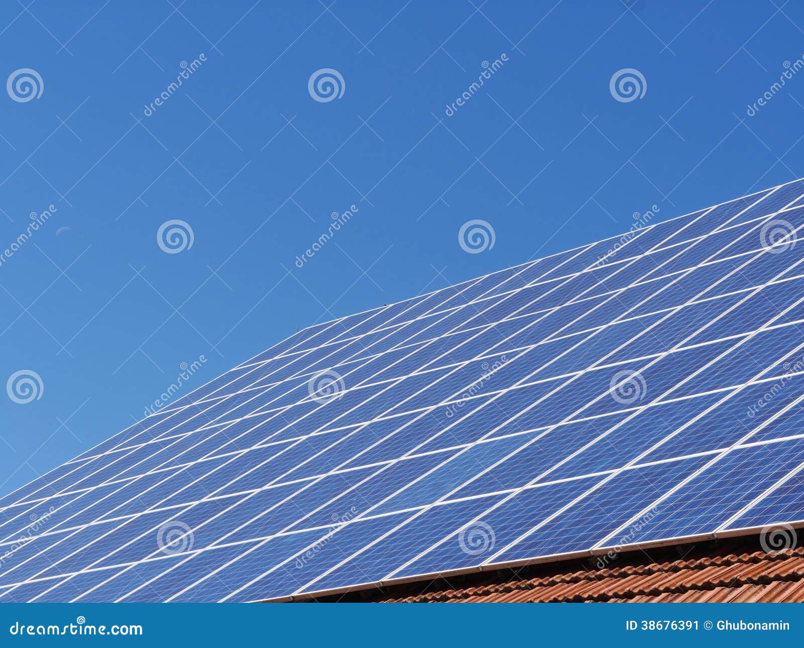 Solar boards at a house stock image. Image of energy - 38676391